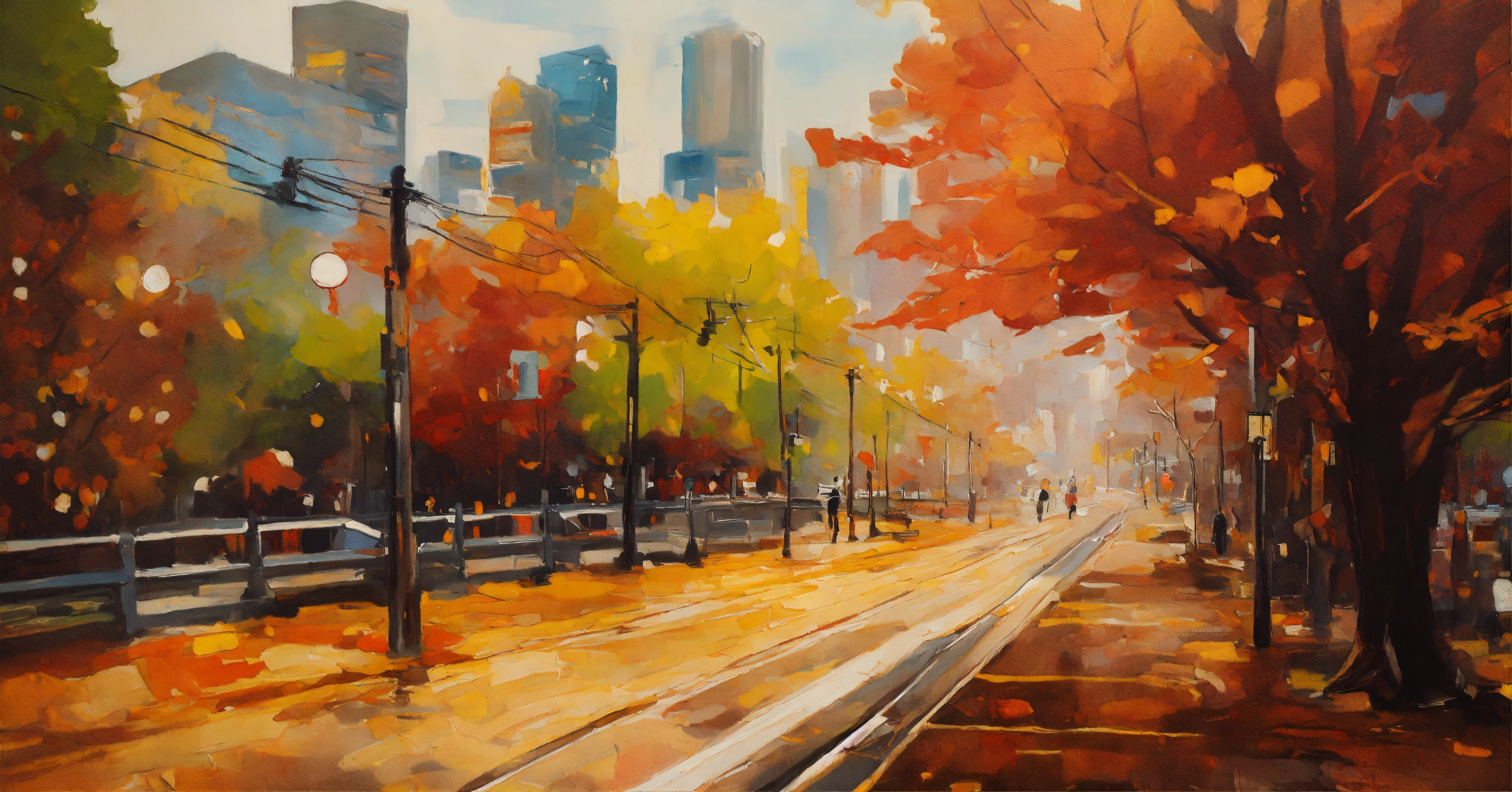 Lexica - Create an oil painting of Tokyo using abstract expressionism ...