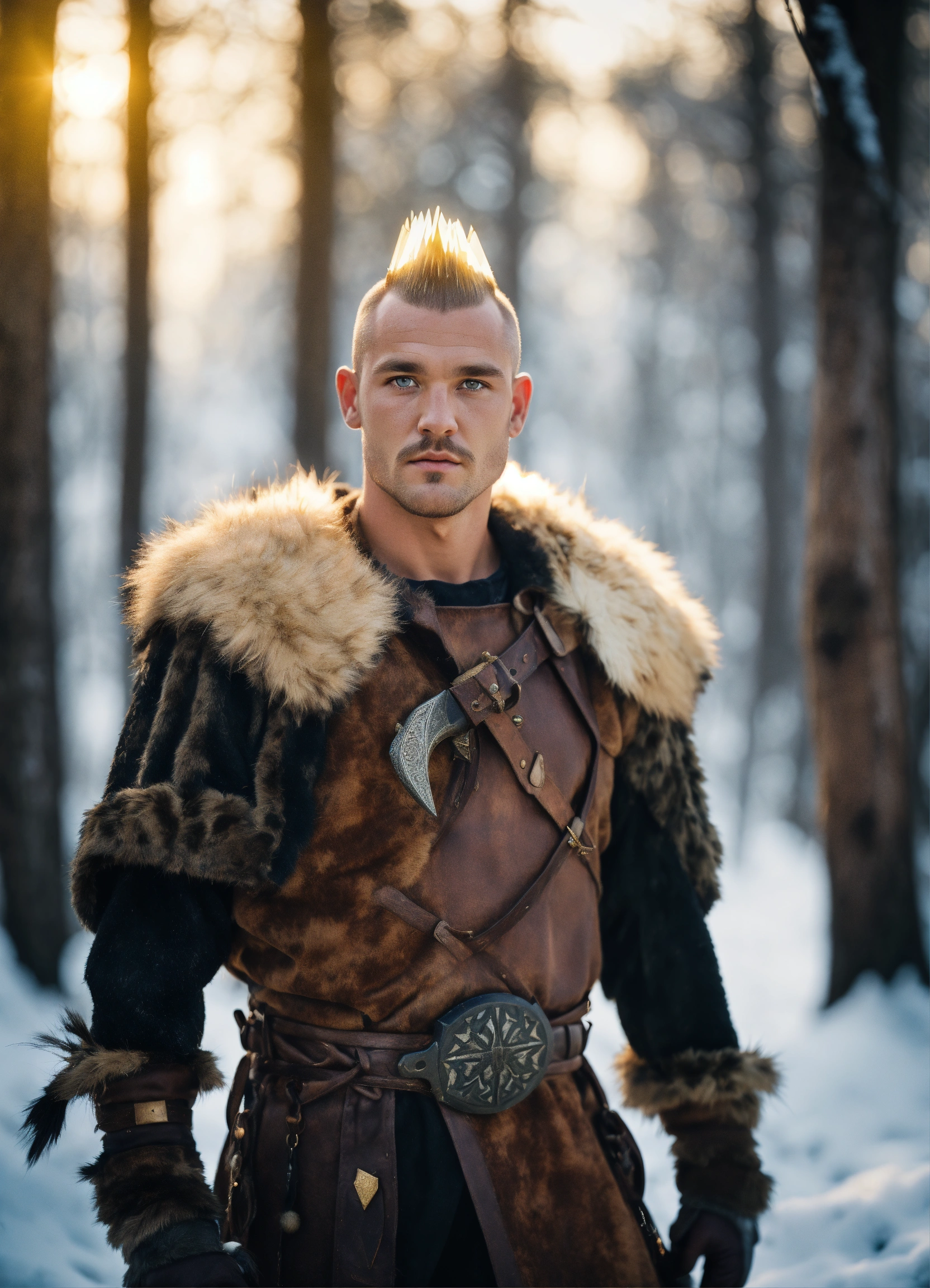 Lexica - Germanic barbarian man with a pointed nose and small ears. He ...