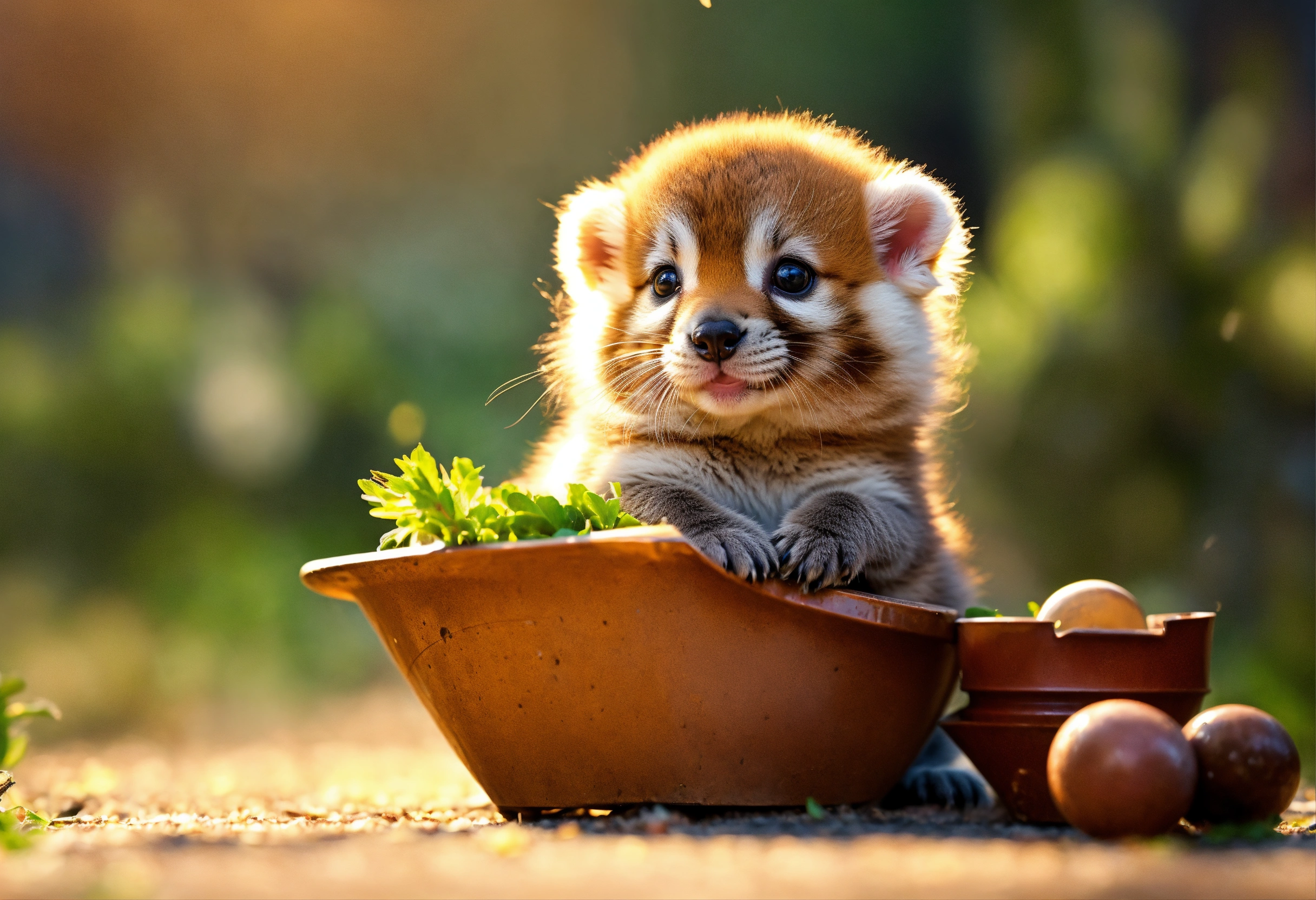 Lexica - Cute baby animals playing