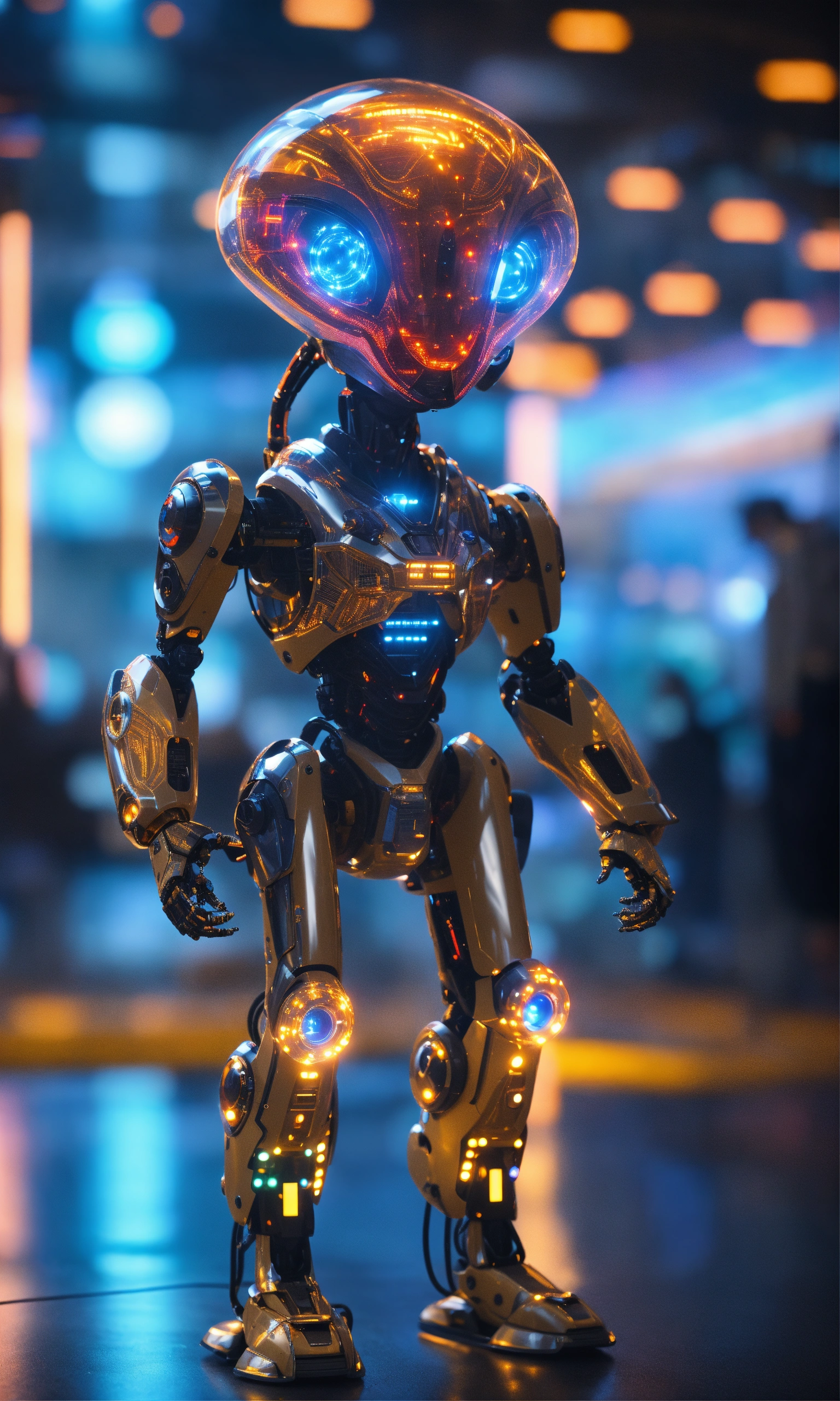 Lexica - Badass translucent polycarbonate robot that looks like an ...