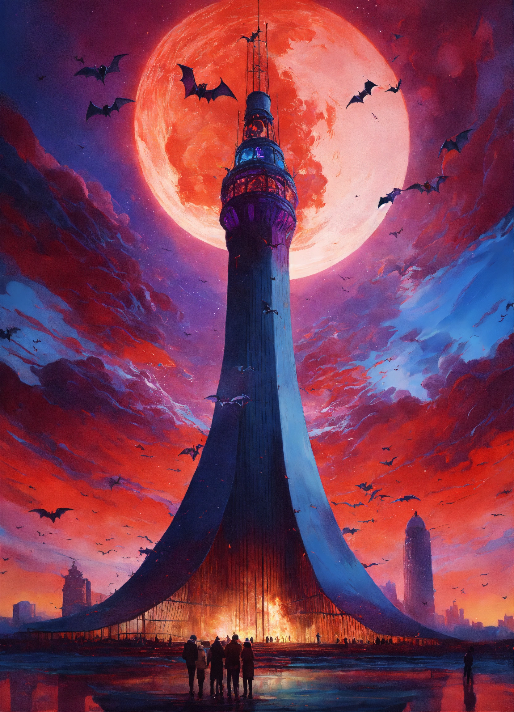 Lexica - ALL GLASSBLOWING superrealism STYLE BIG HIGH TOWER in the ...