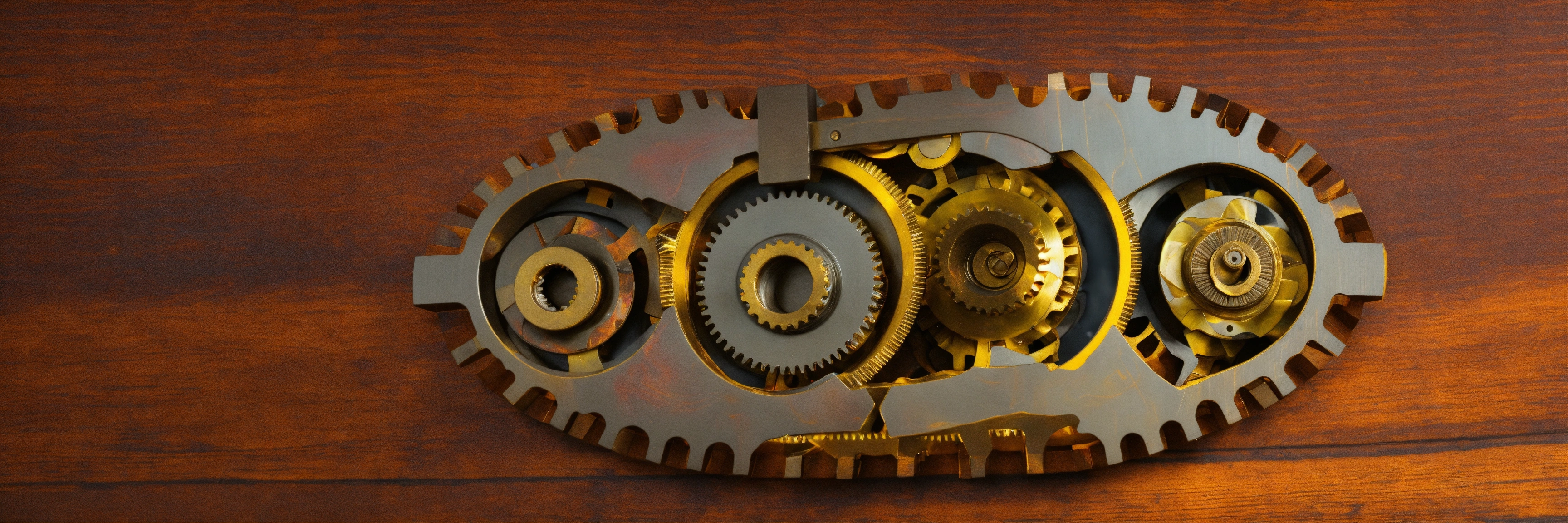 Lexica - 5 simple gear wheels interlocked in an elementary rotating ...