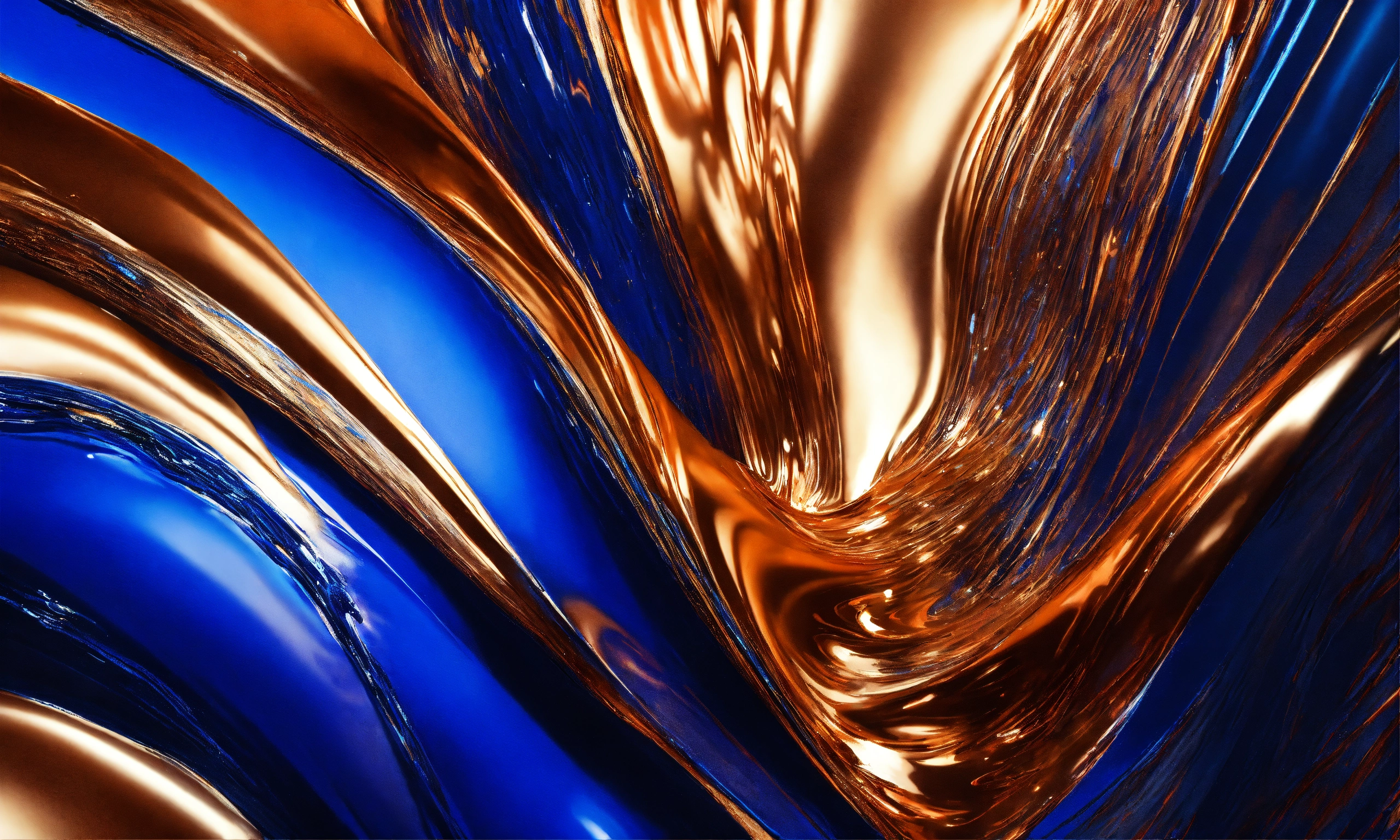 Lexica - Luxury water splash of cobalt blue, add shimmering copper ...