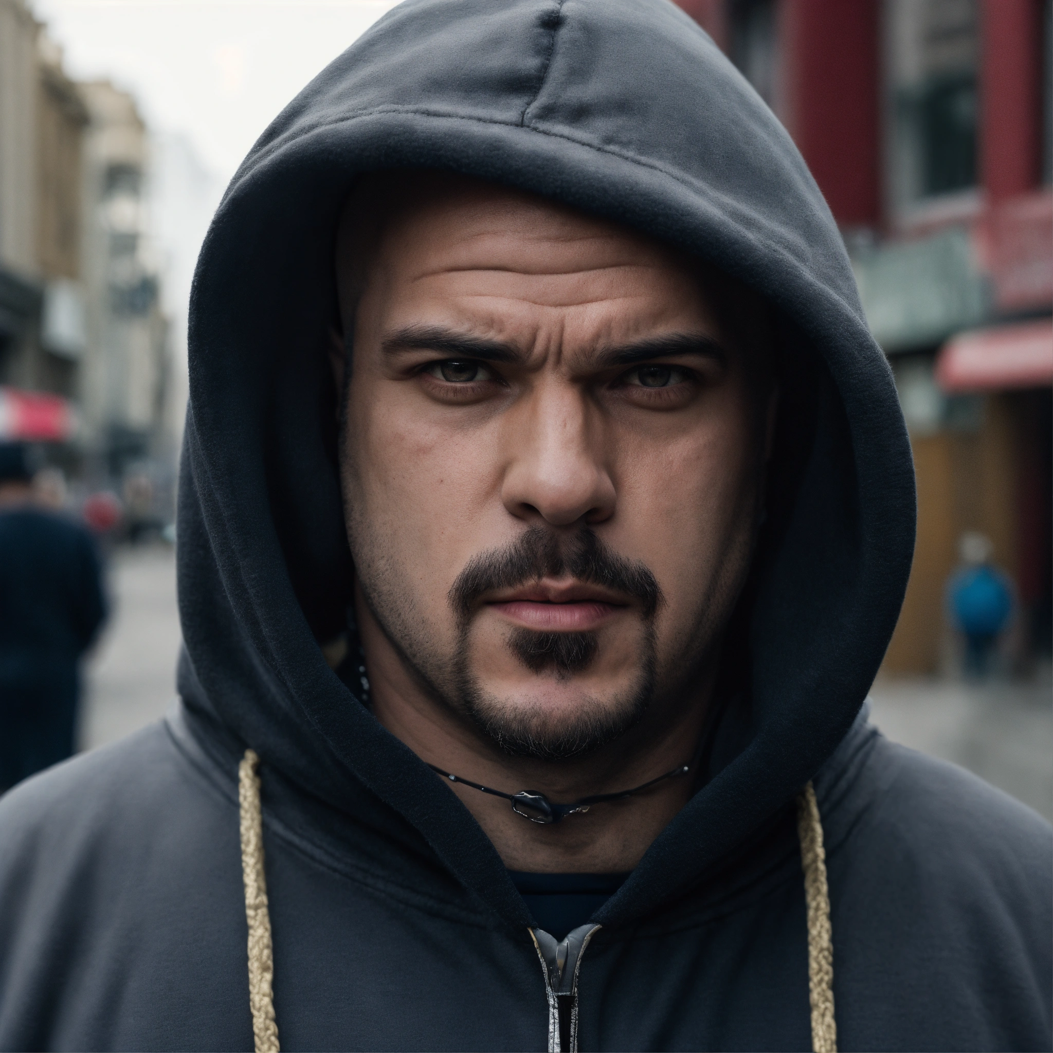 Lexica - A HUGE MAN WITH A HUGE LUMPY BALD HEAD, A TINY GOATEE ...