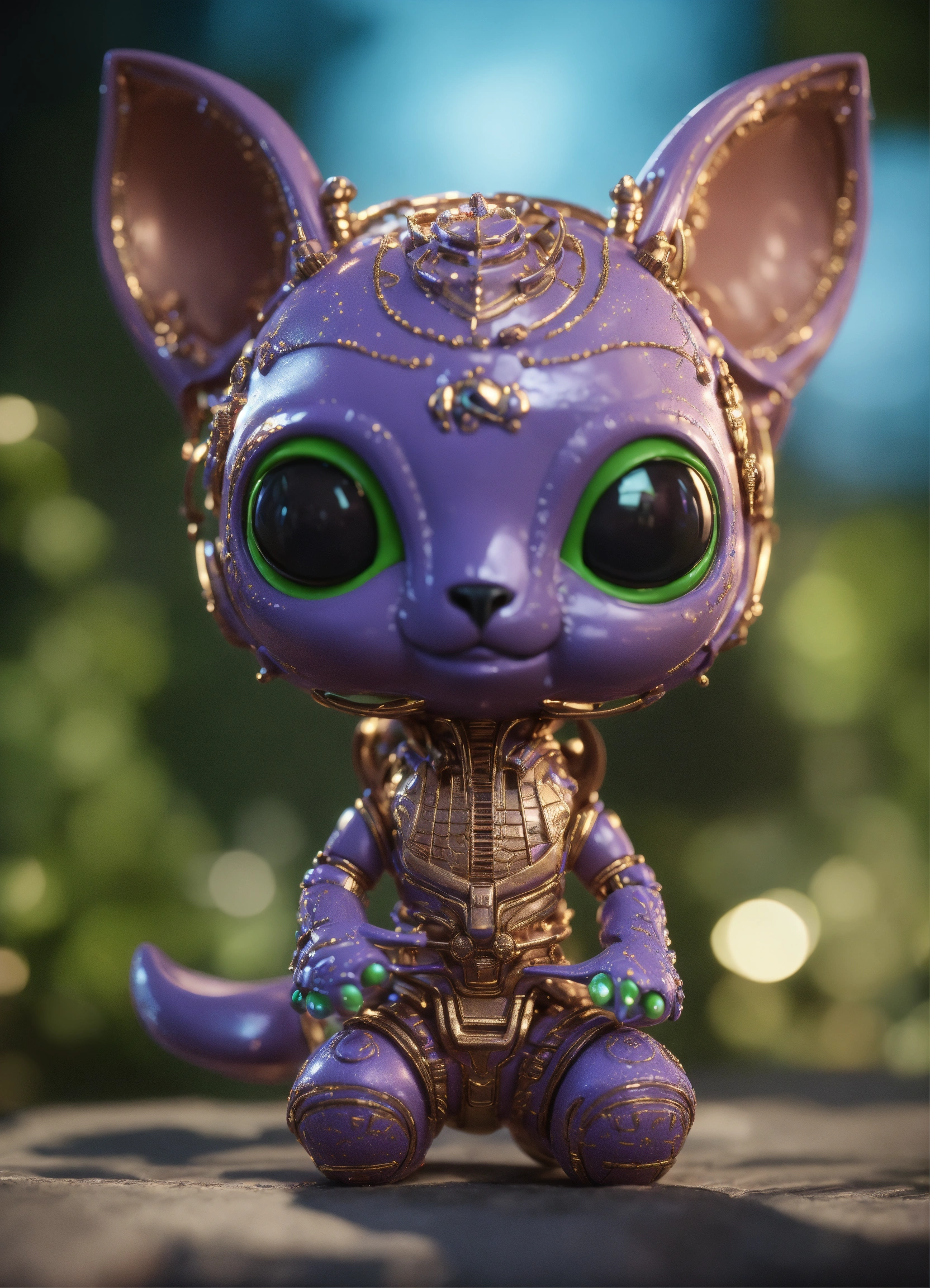 Lexica - Alien with cat face, expensive toy, unreal engine, toy ...