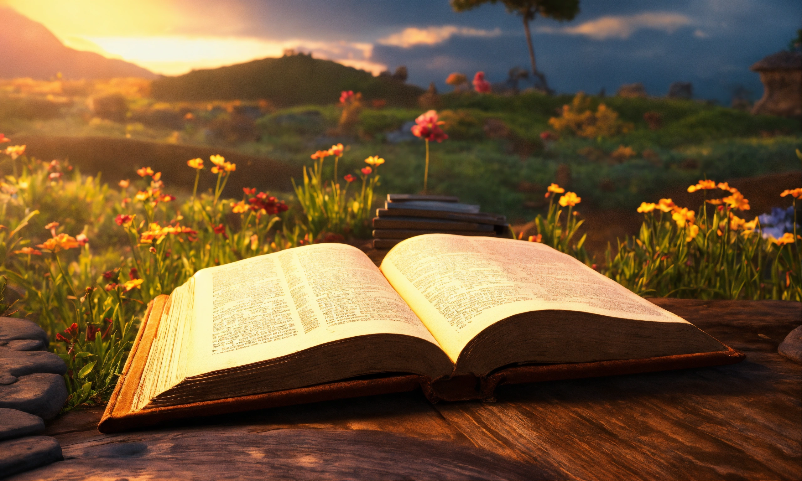 Lexica - Bible book animate wall disney 8k