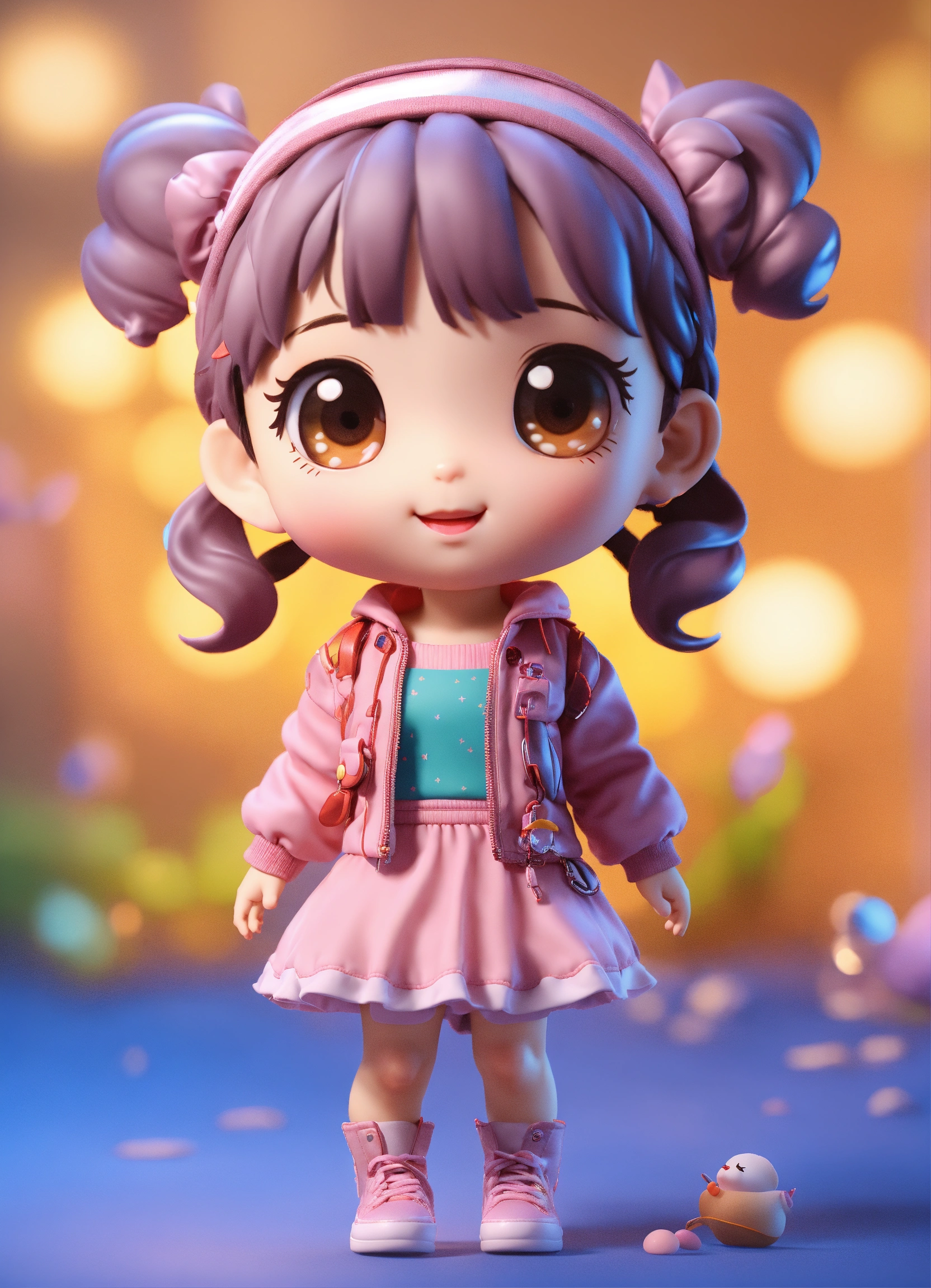 Lexica - 4d photographic image of full body image of a cute little ...