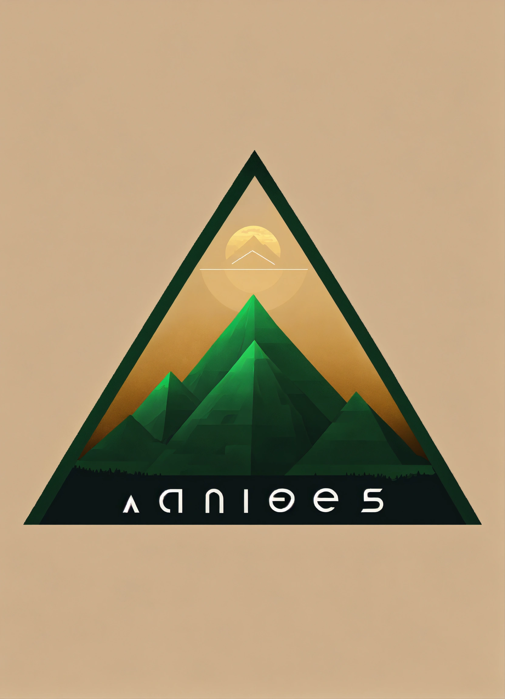 Lexica - I created a brand called "Andes Mons". The logo must contain 3 ...