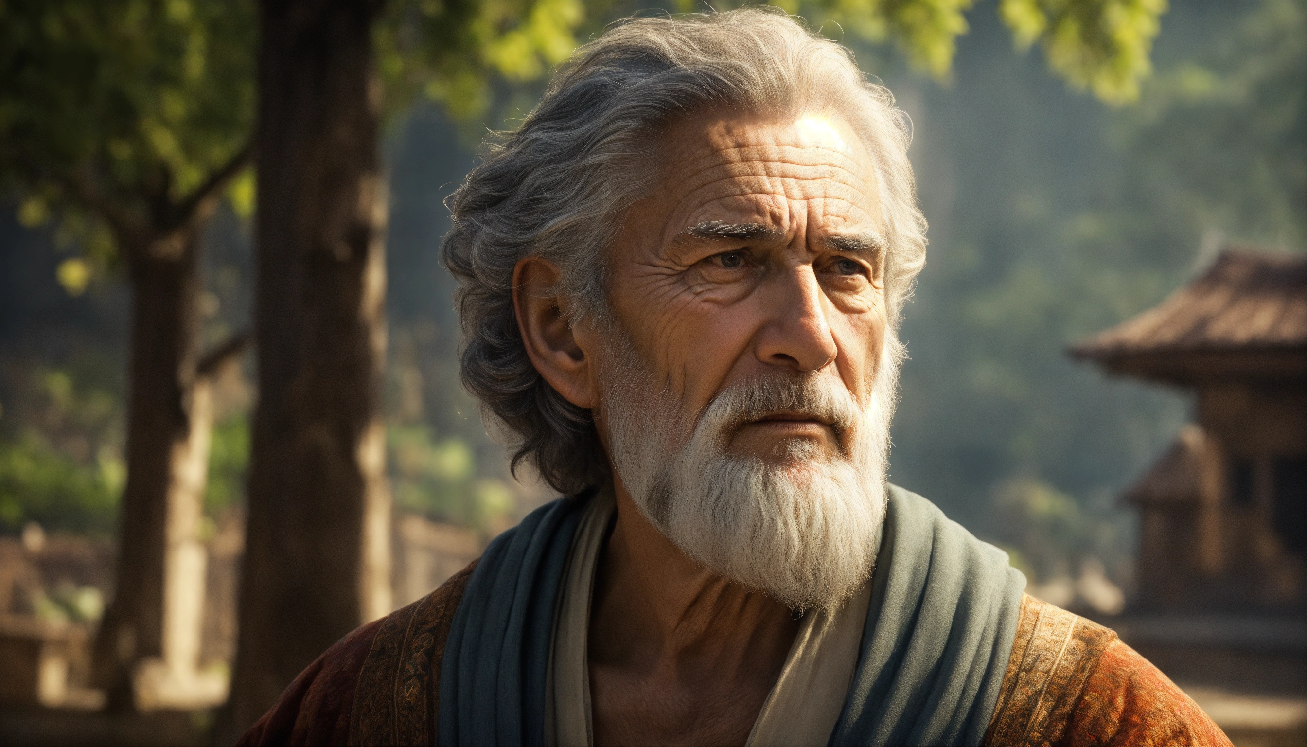 Lexica - Stoic old man, image of the face, serene expression, well done ...