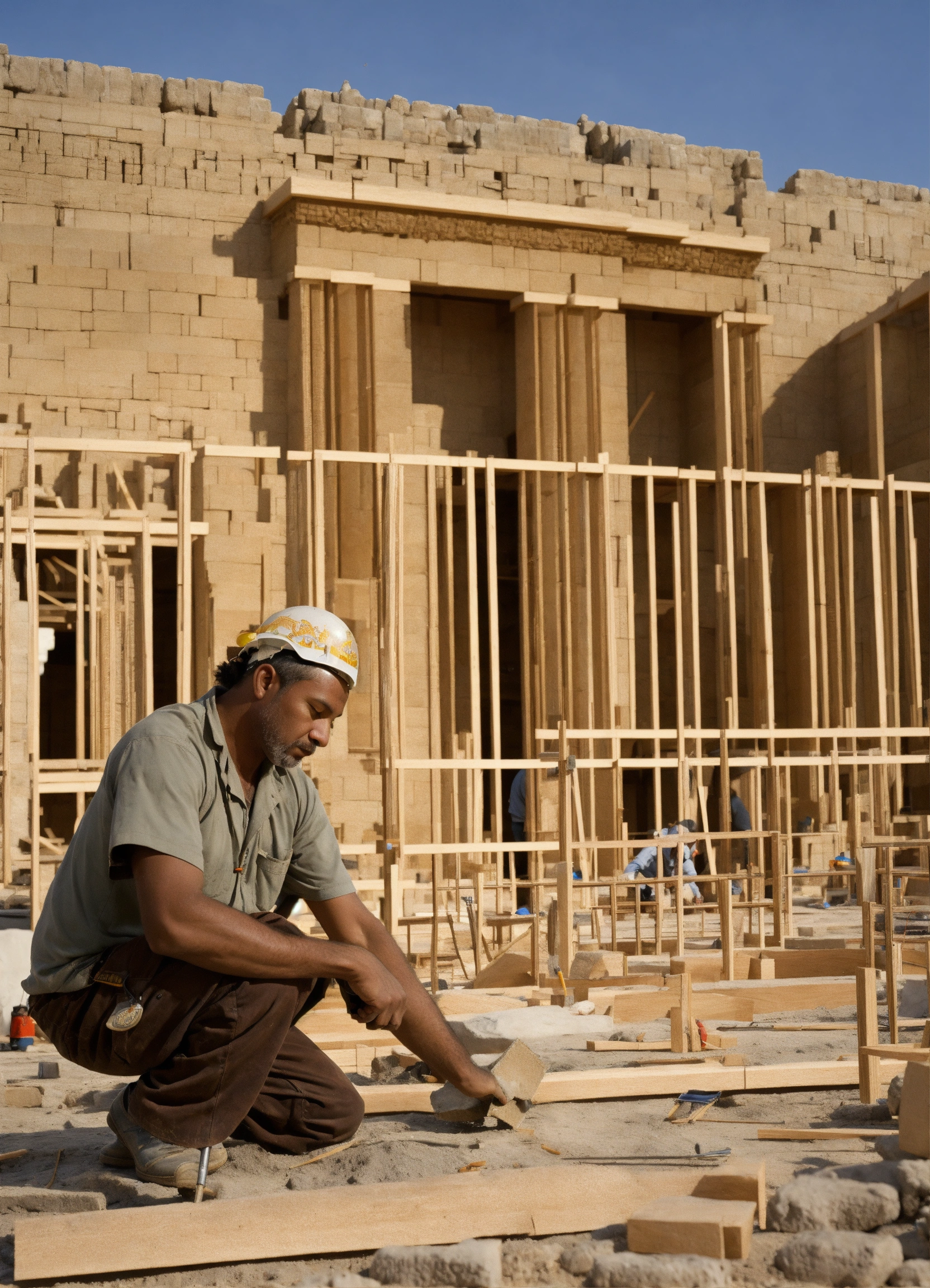 Lexica - A mason working on the king´s Solomon temple construction