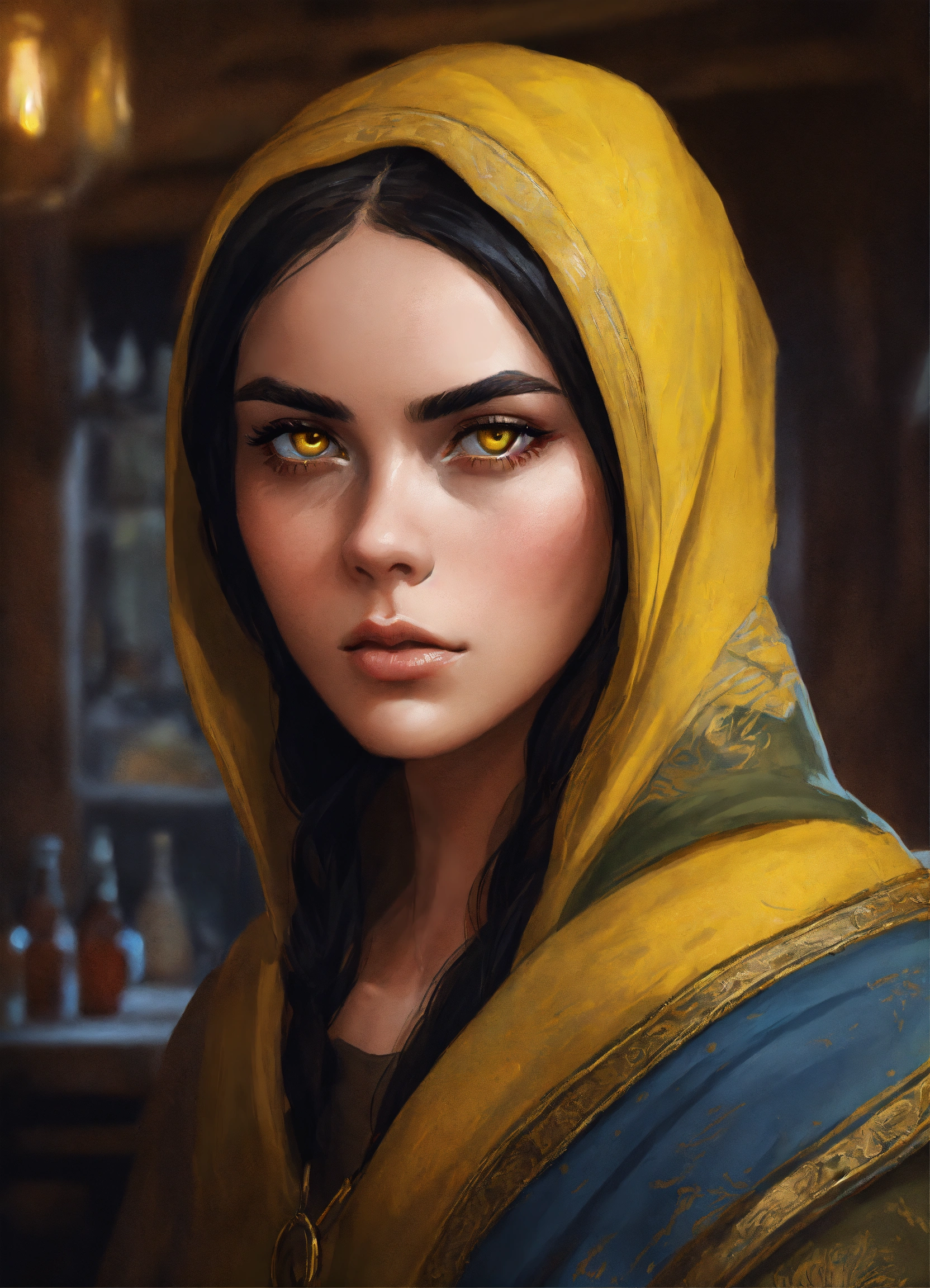 Lexica - Portrait of cara delevigne, medieval peasant woman, medieval ...