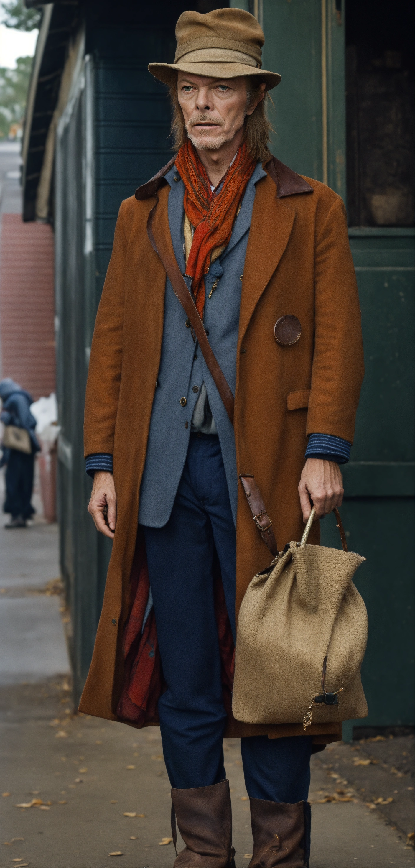 Lexica - Portrait of David bowie as a stereotypical hobo, complete with ...