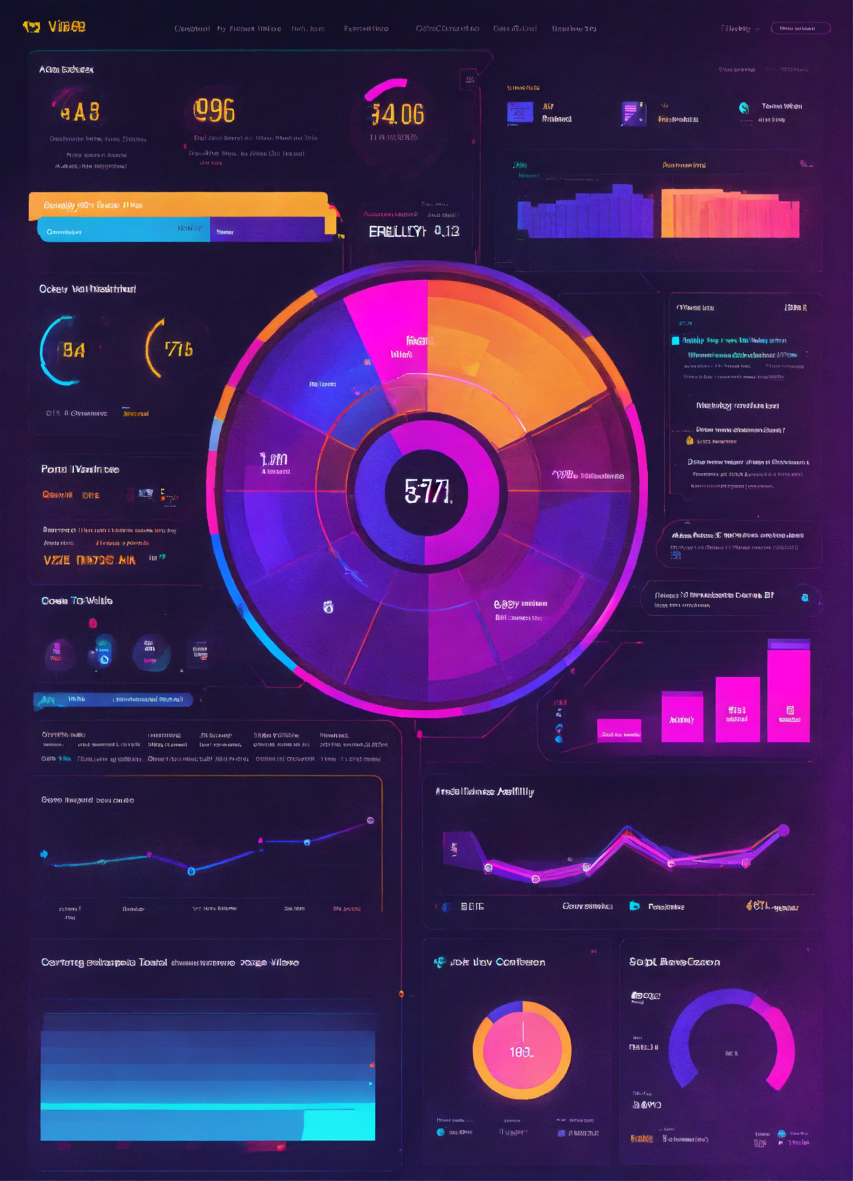 Lexica - Cooperation agility dashboard neon vibe