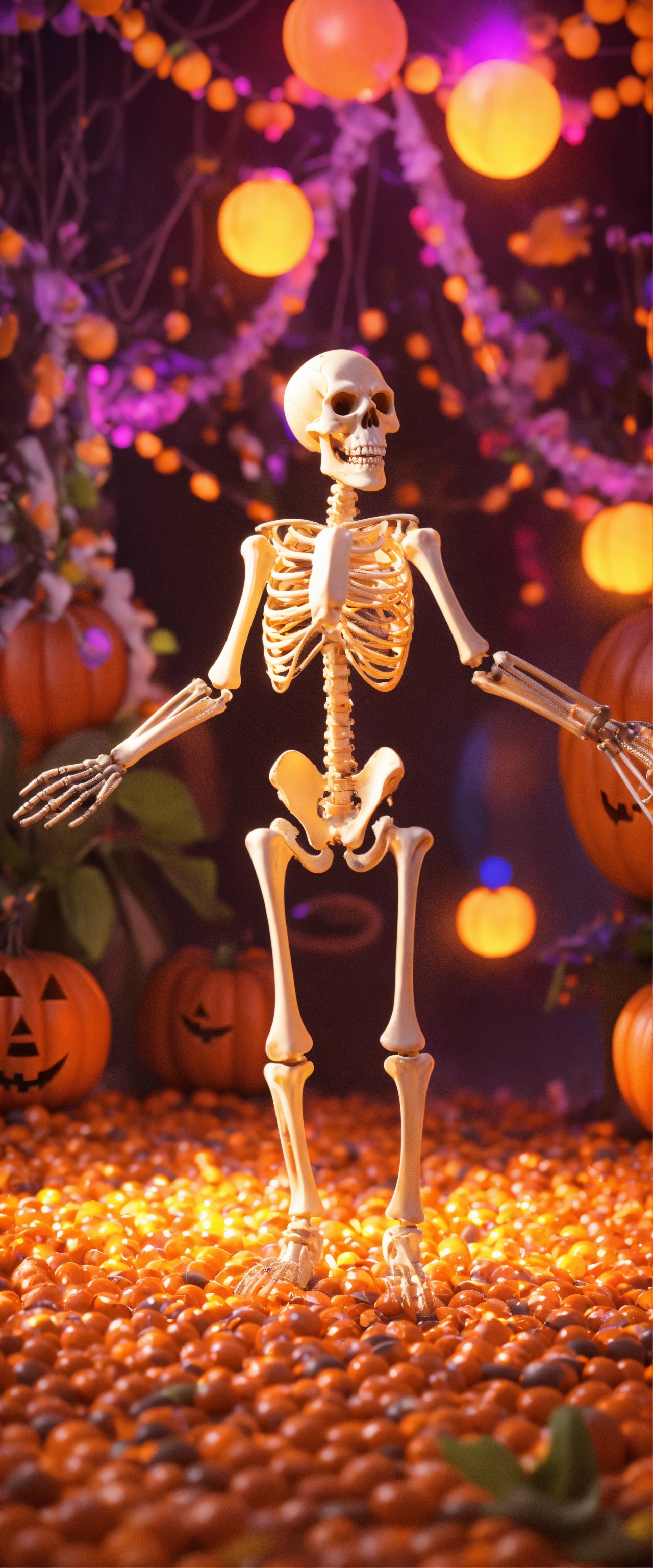 Lexica - The most funny scene of a skeleton crying in the middle of a ...