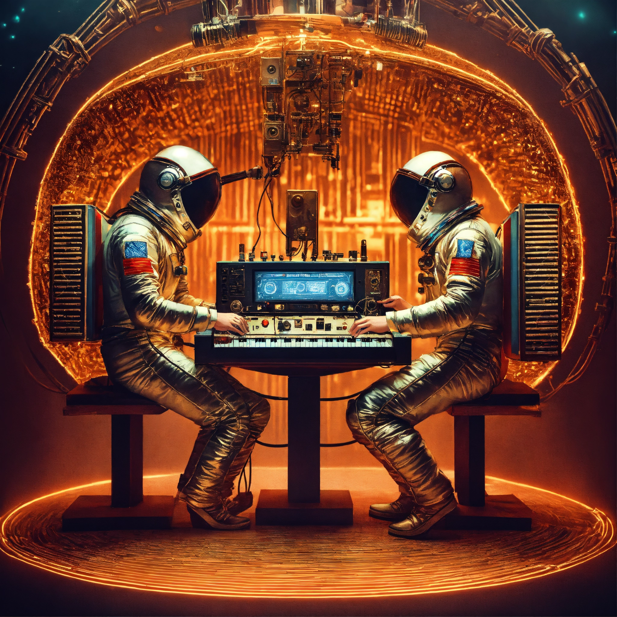 Lexica - Intricate detailed artwork two unknown astronauts with ...