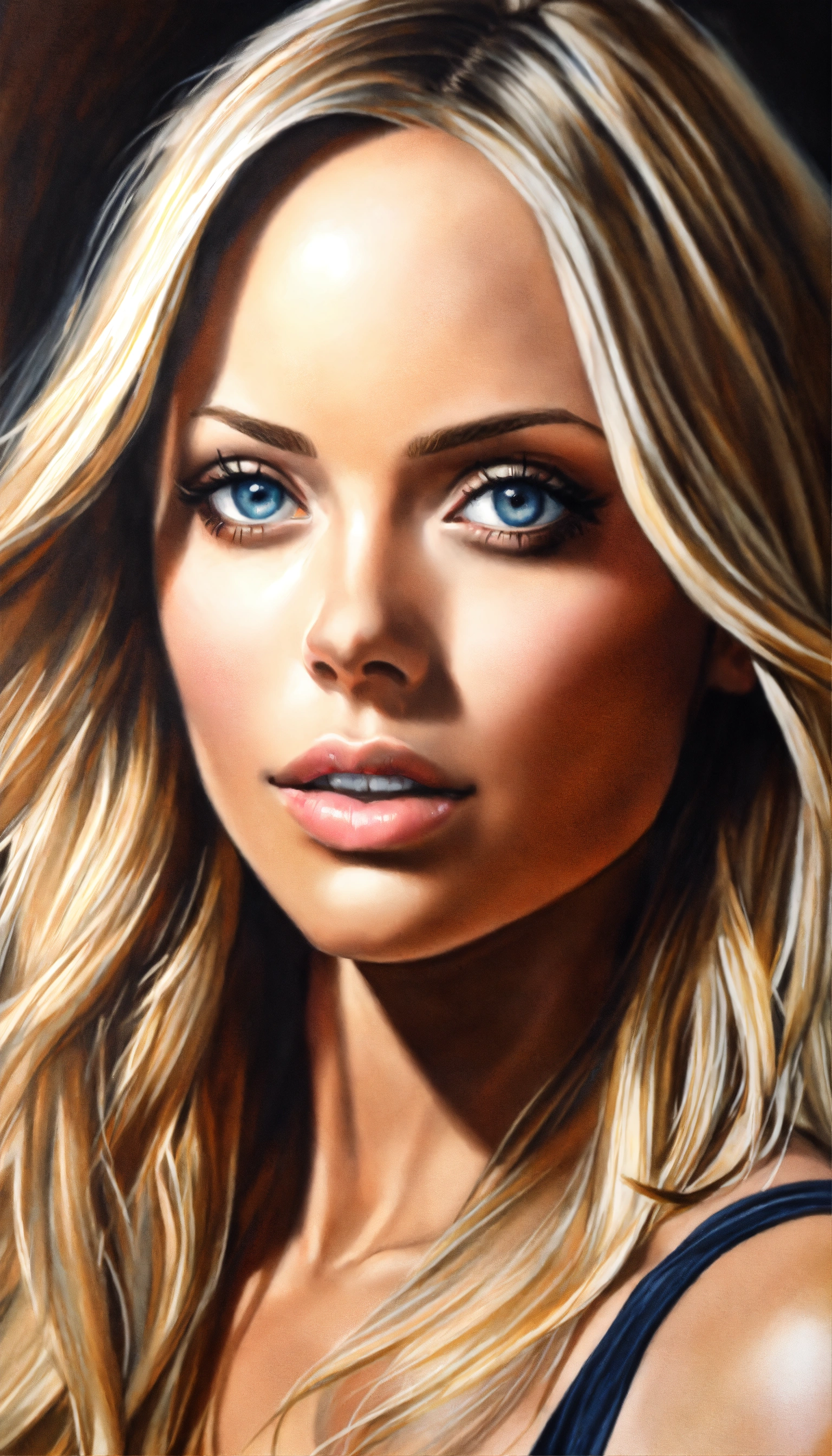 Lexica - Realistic detailed portrait Laura Vandervoort