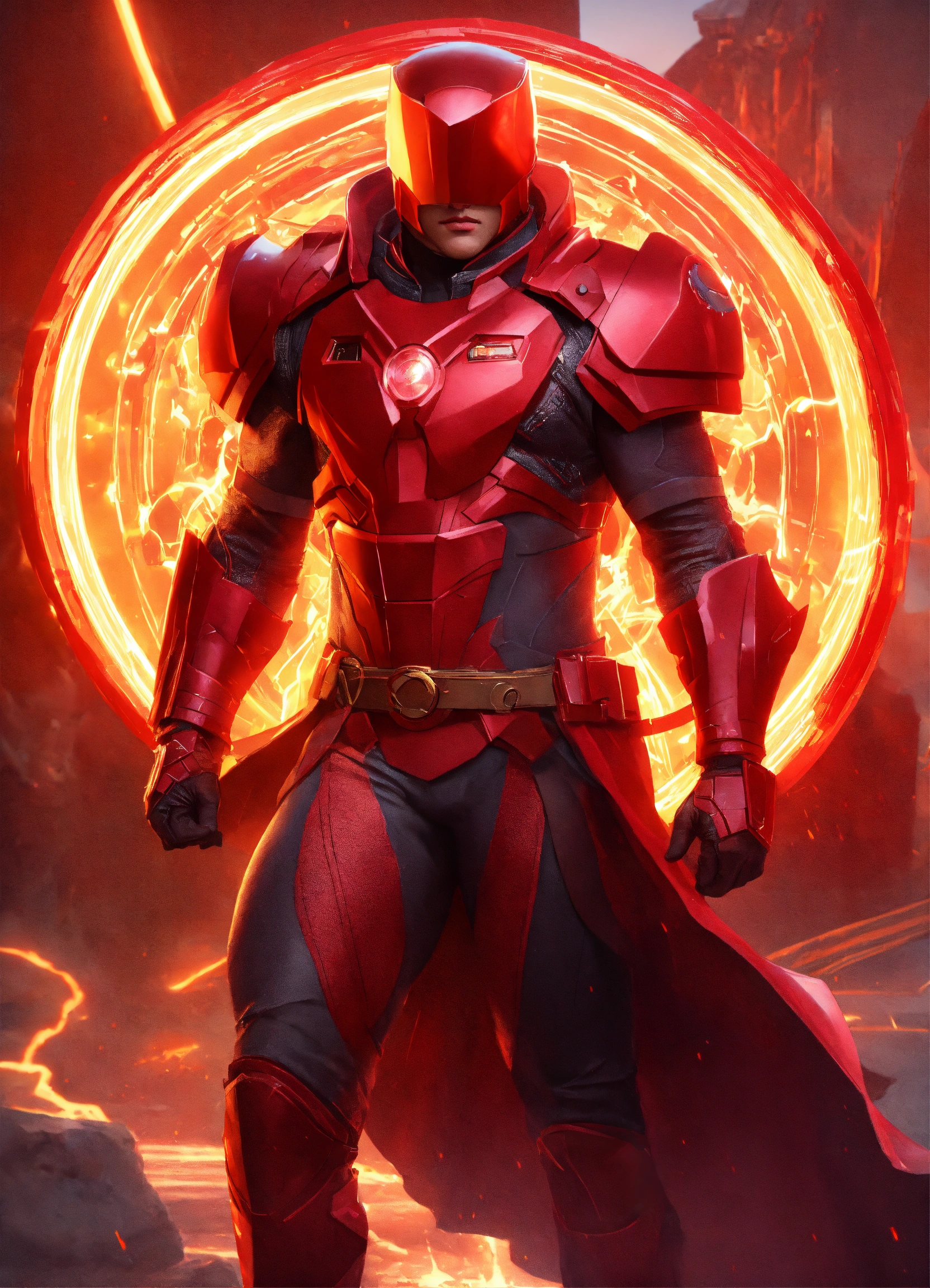 Lexica - Jesse Plemons as cylops with ruby red quartz visor from the ...