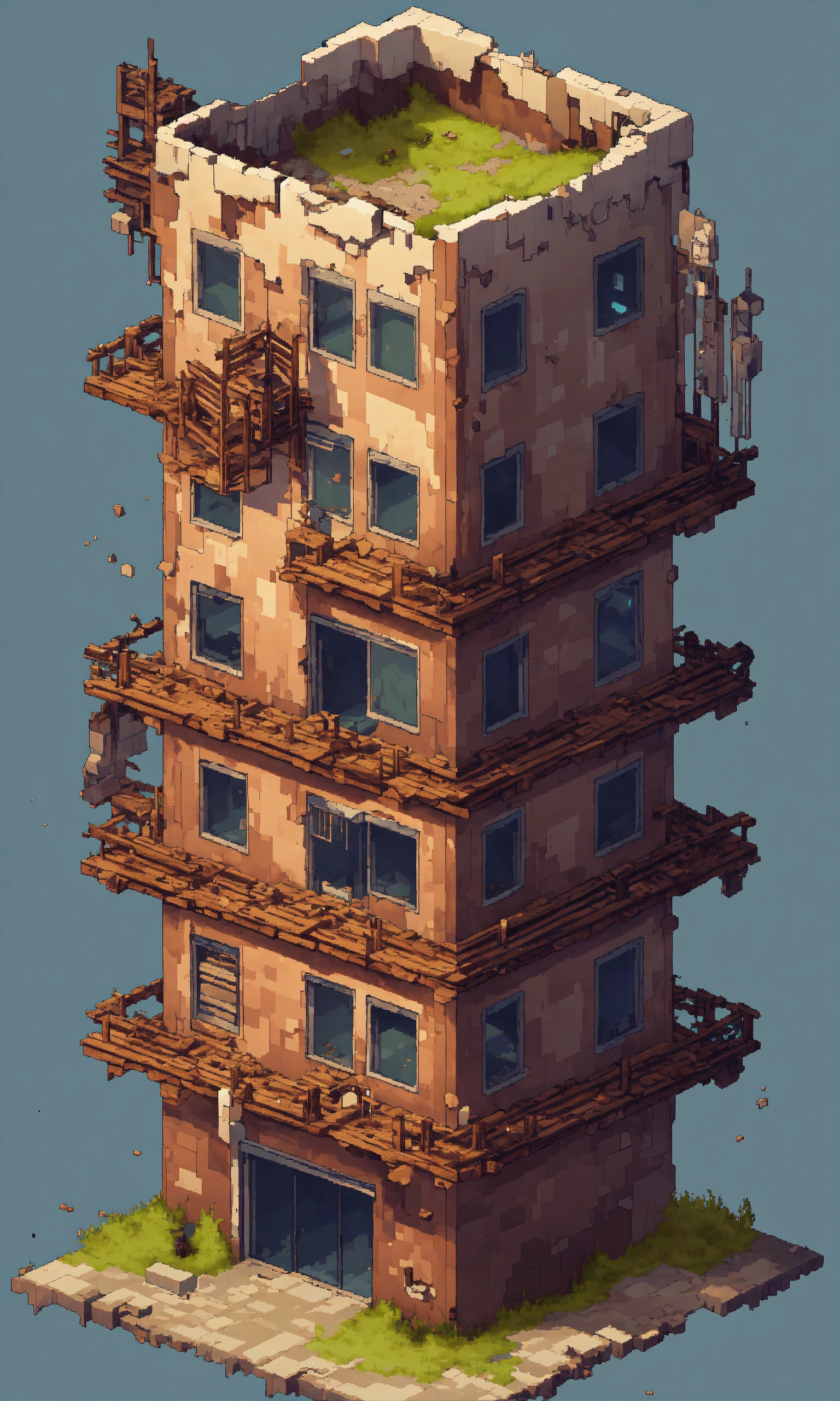 Lexica - Short, Plain, Level one Lone tower of a badly constructed ...