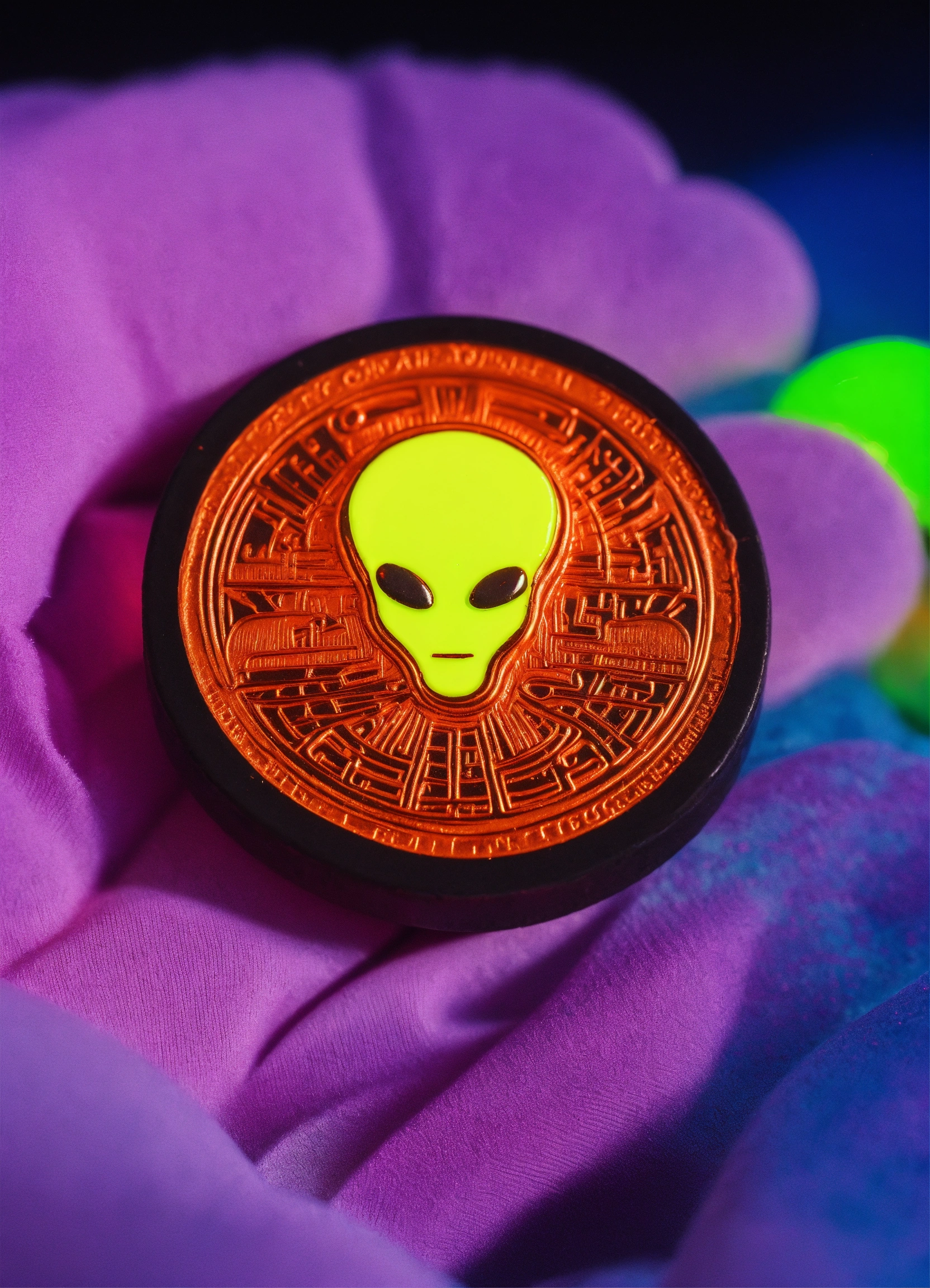 Lexica - Bio organism luminous squishy alien coin