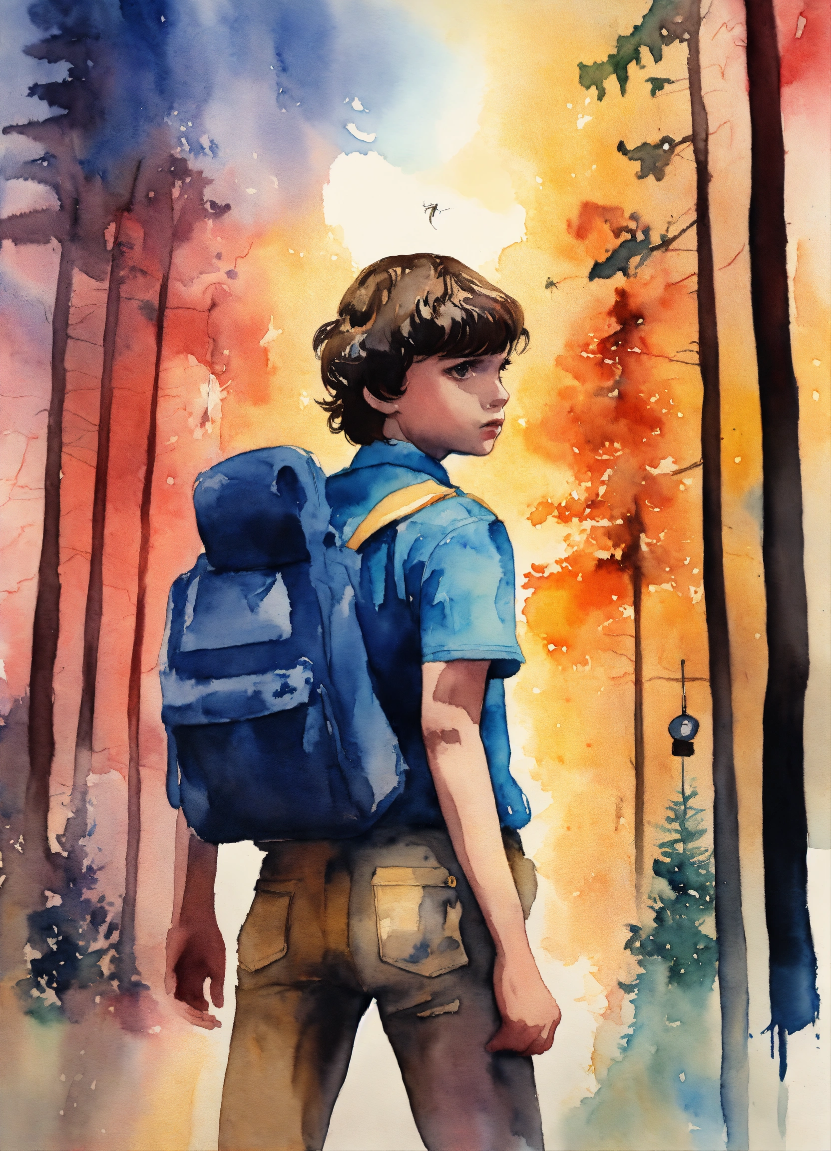 Lexica - Stranger Things watercolor