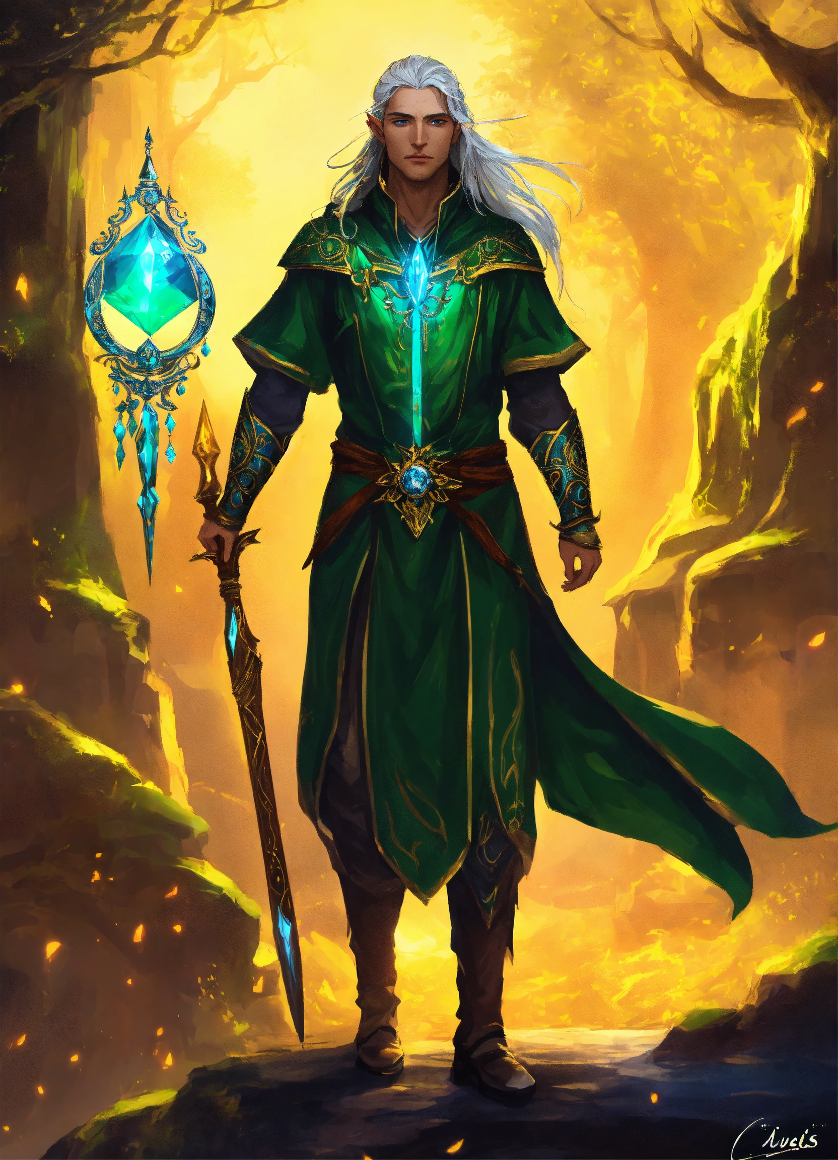 Lexica - Tuclis is a wise and enigmatic elf mage in a fantasy world. He ...