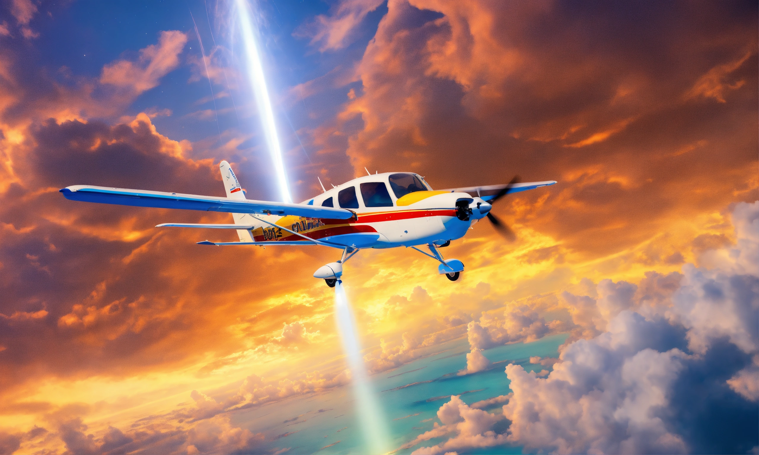 Lexica - Small plane piloted by a woman entering into an ...