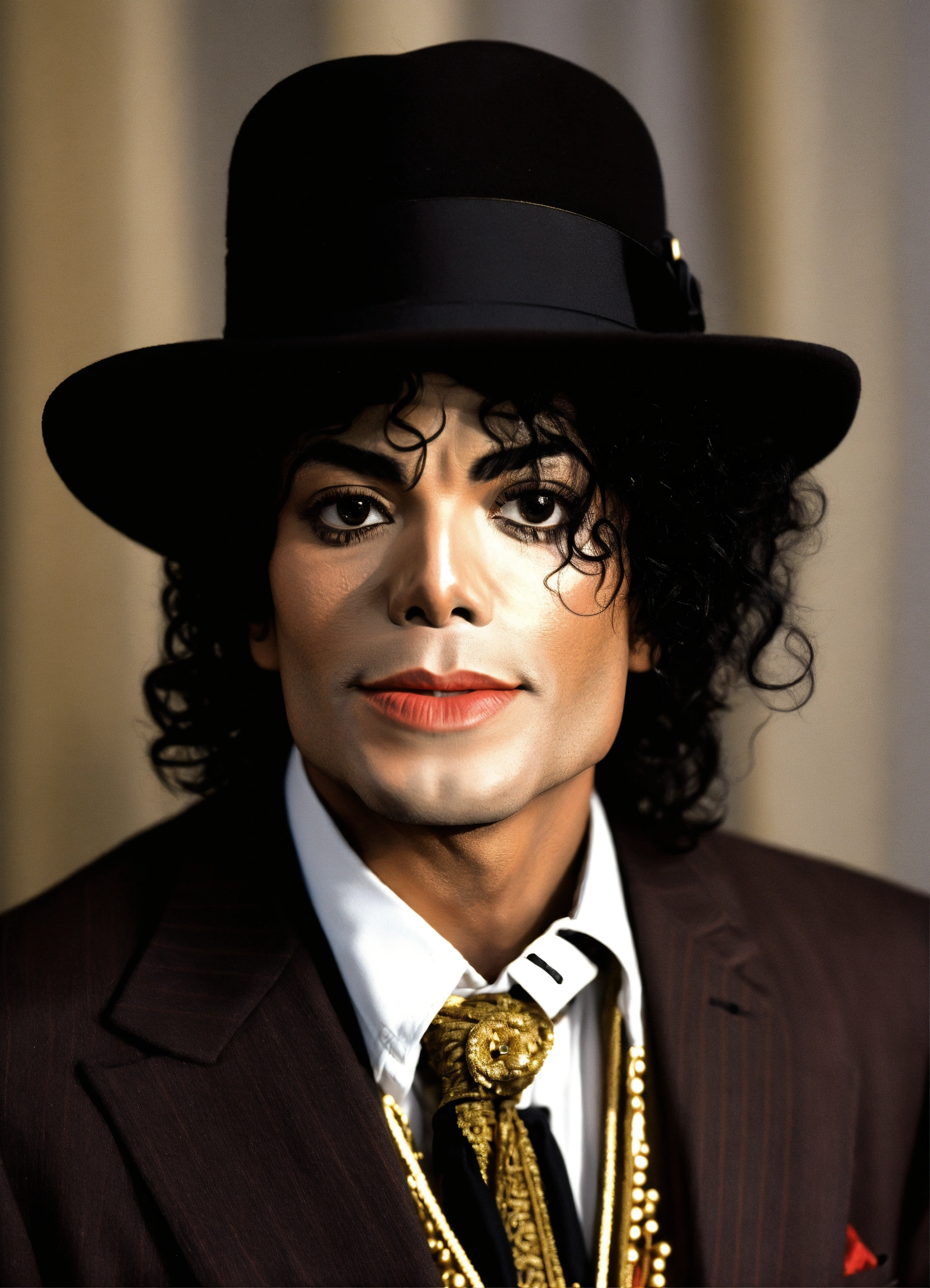 Lexica - Michael jackson disguised as charley chaplin