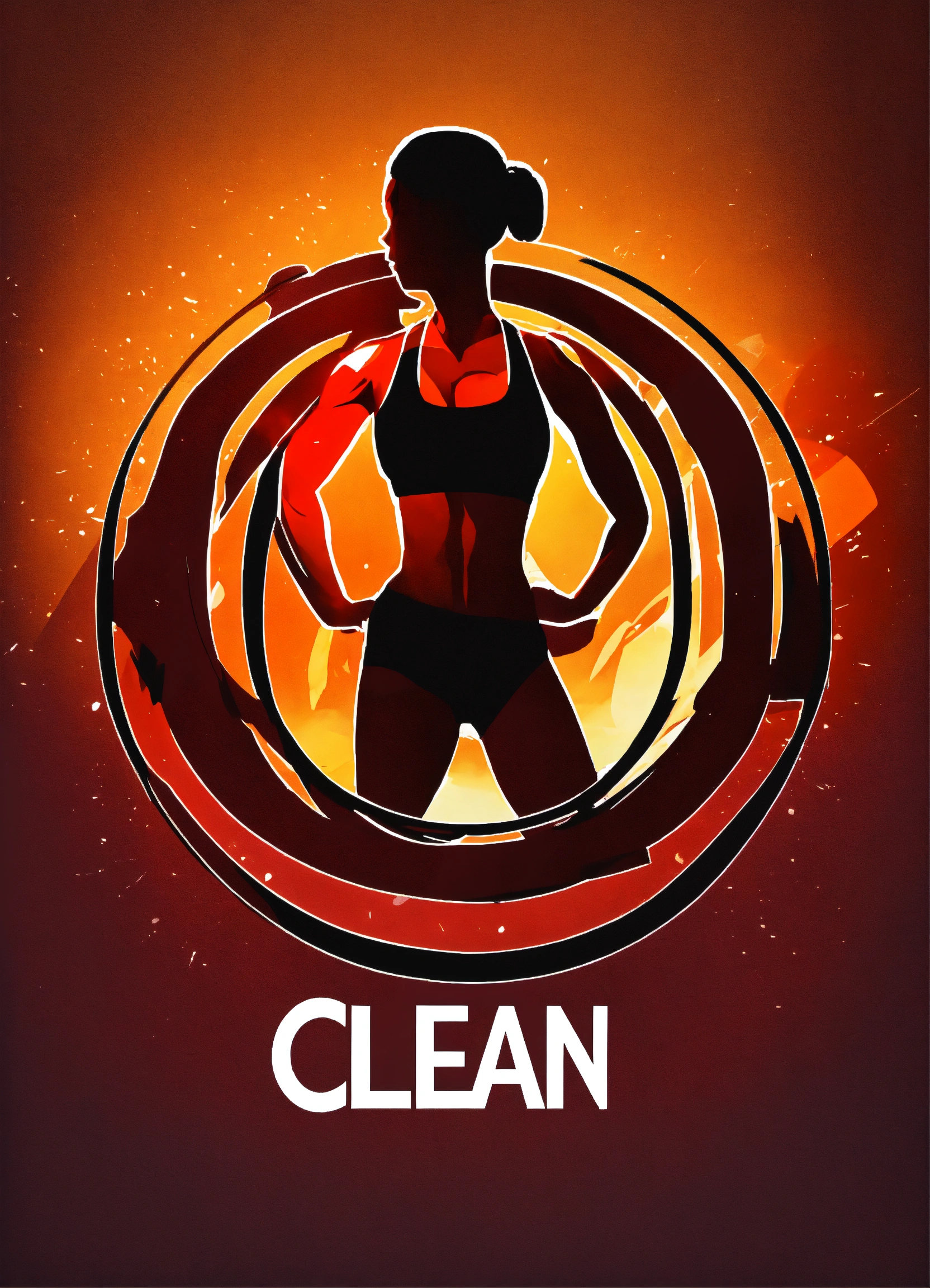Lexica - Clean gym logo, vector, a man and a woman, energetic, workout, gym