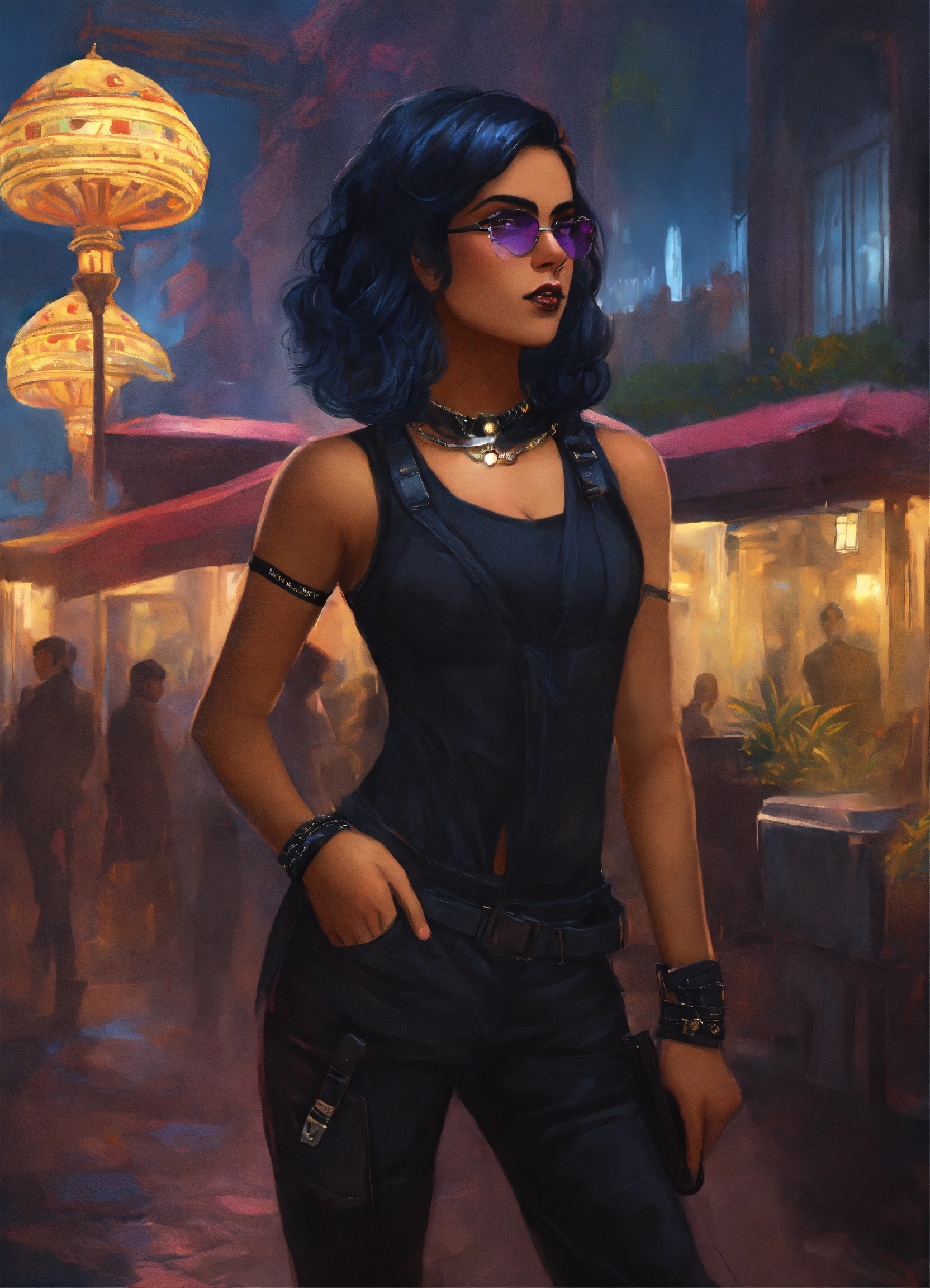 Lexica - Agent Tom, an 23 year old, goth, Indian female who works for a ...