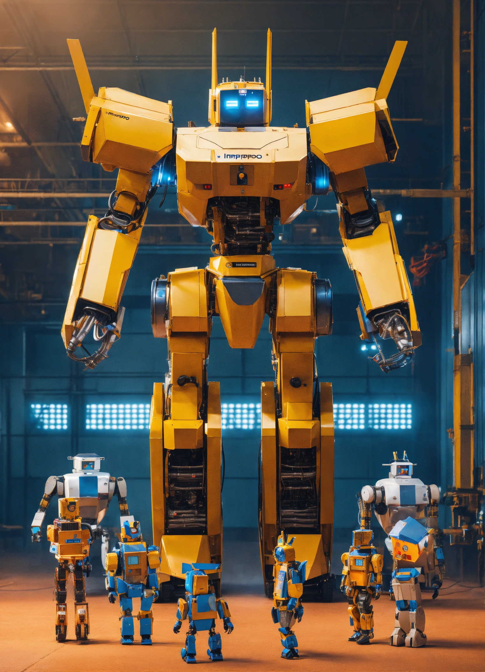 Lexica - A powerful engine transformer, labelled infopro. the Robot is ...