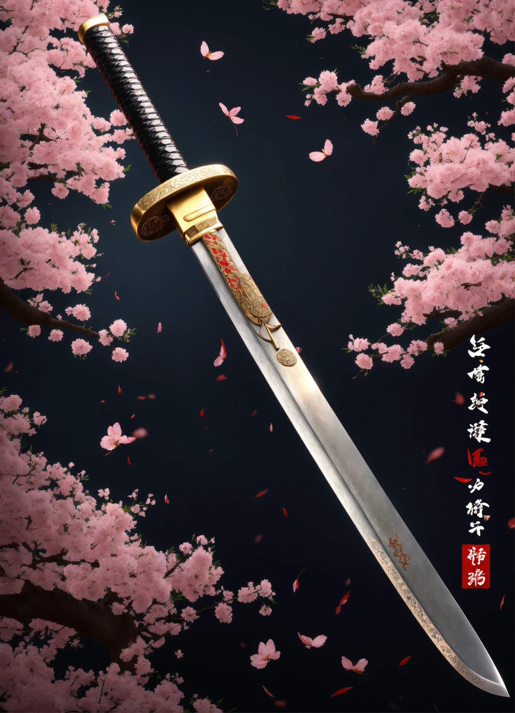 Lexica - Edo period katana, Ford Hallam Style, Kashira, Katana, cherry ...