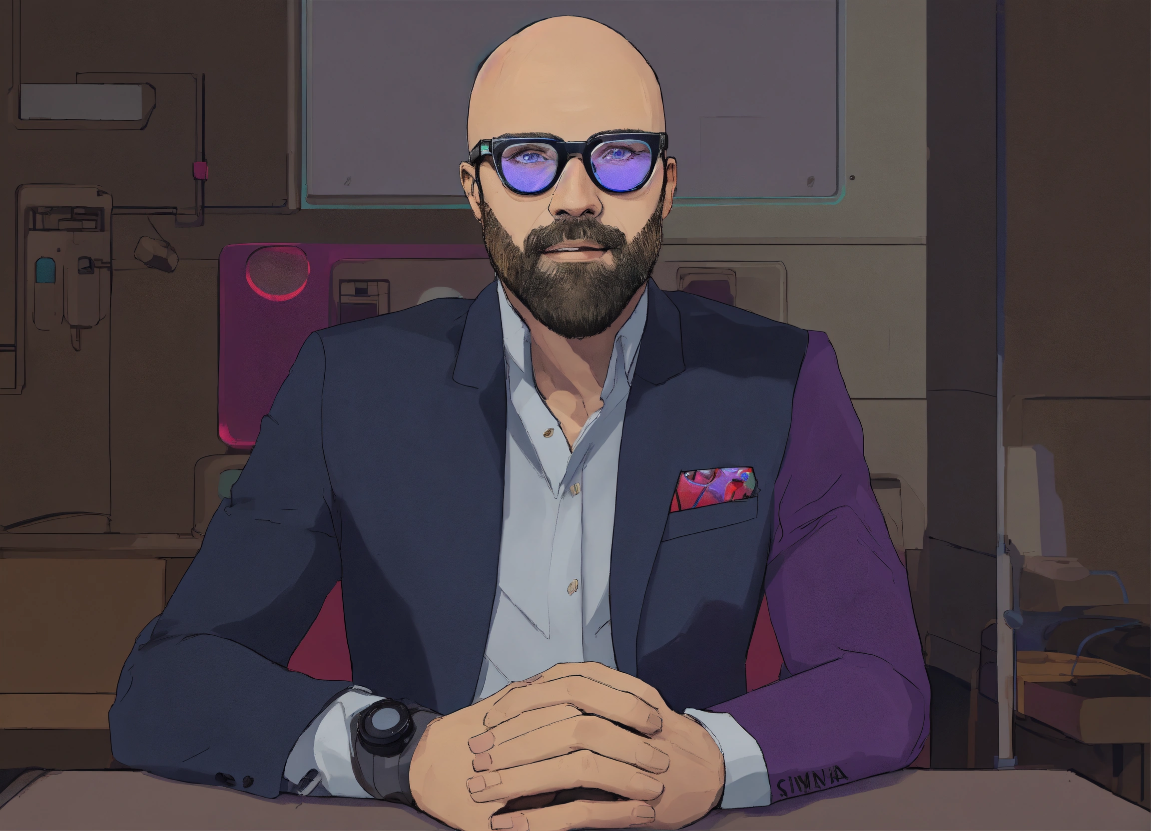 Lexica - Transform the given face into a half-human, half-ai hybrid ...