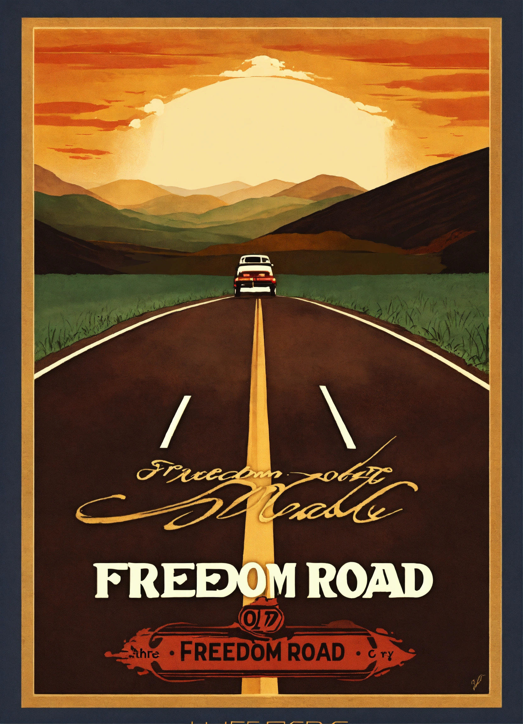 Lexica - An image or motif of a long road leading into the distance ...