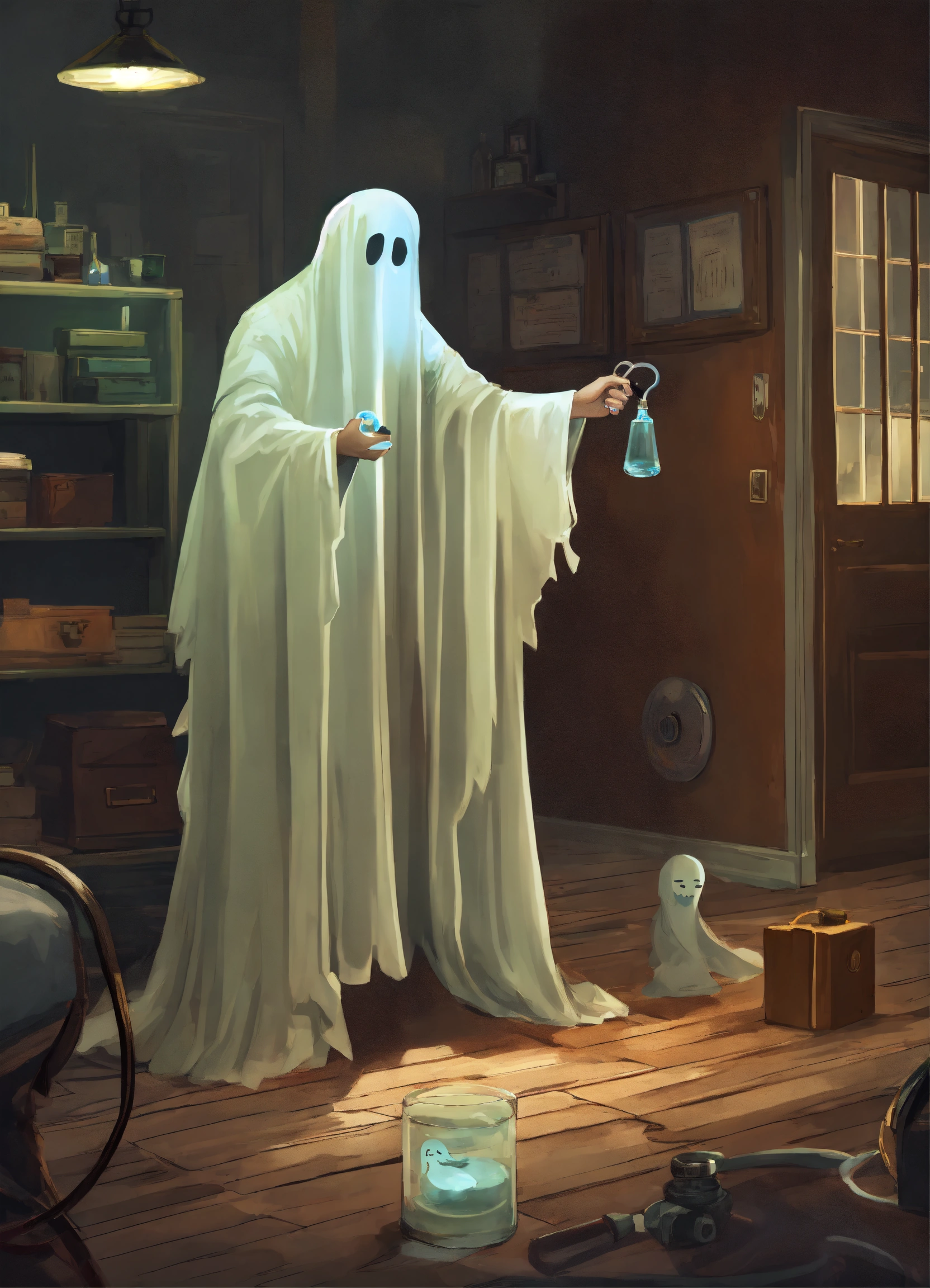 Lexica - A ghost hold doctor hand