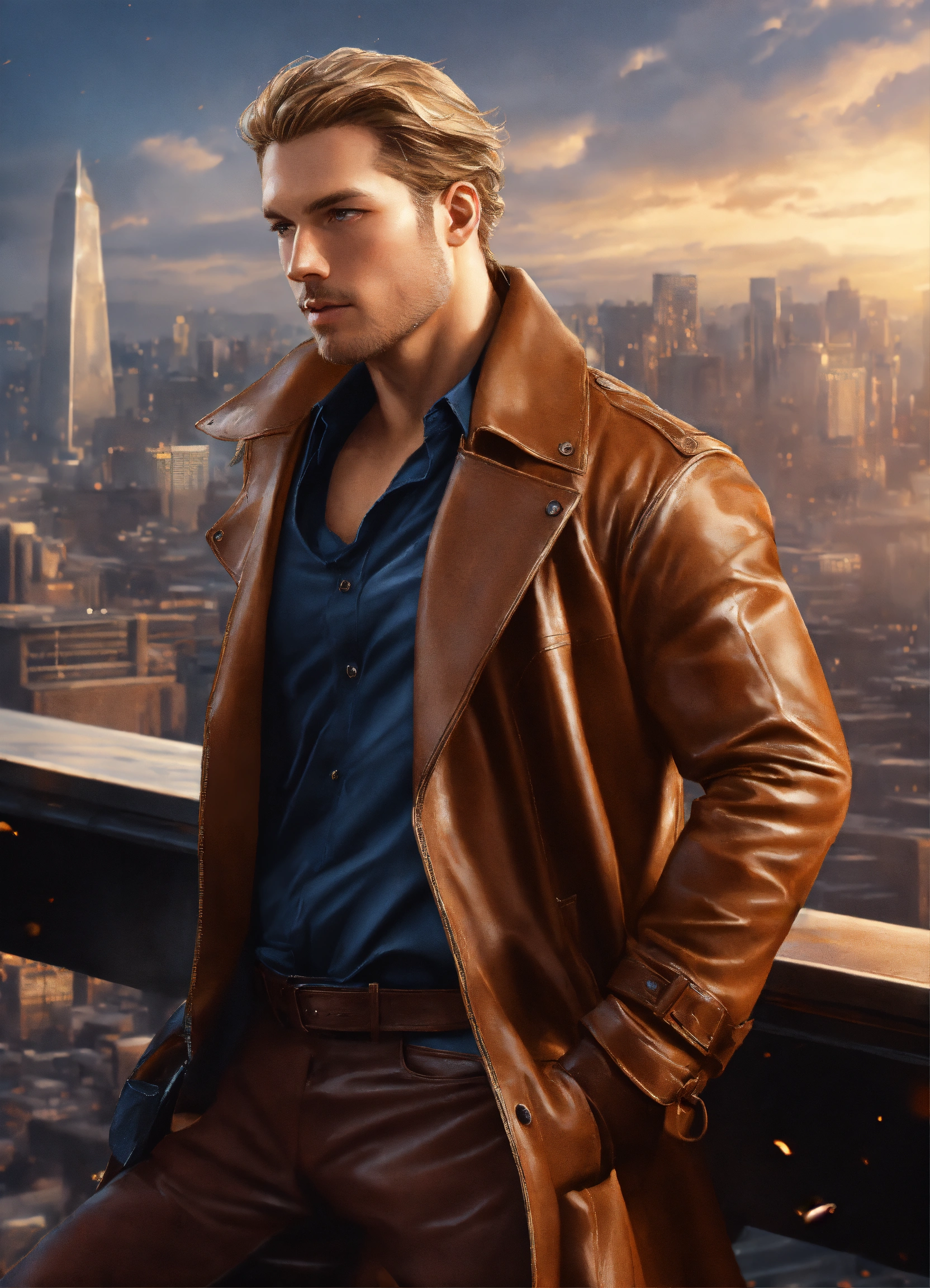 Lexica - White man, A strong white man with perfect action hero stubble ...