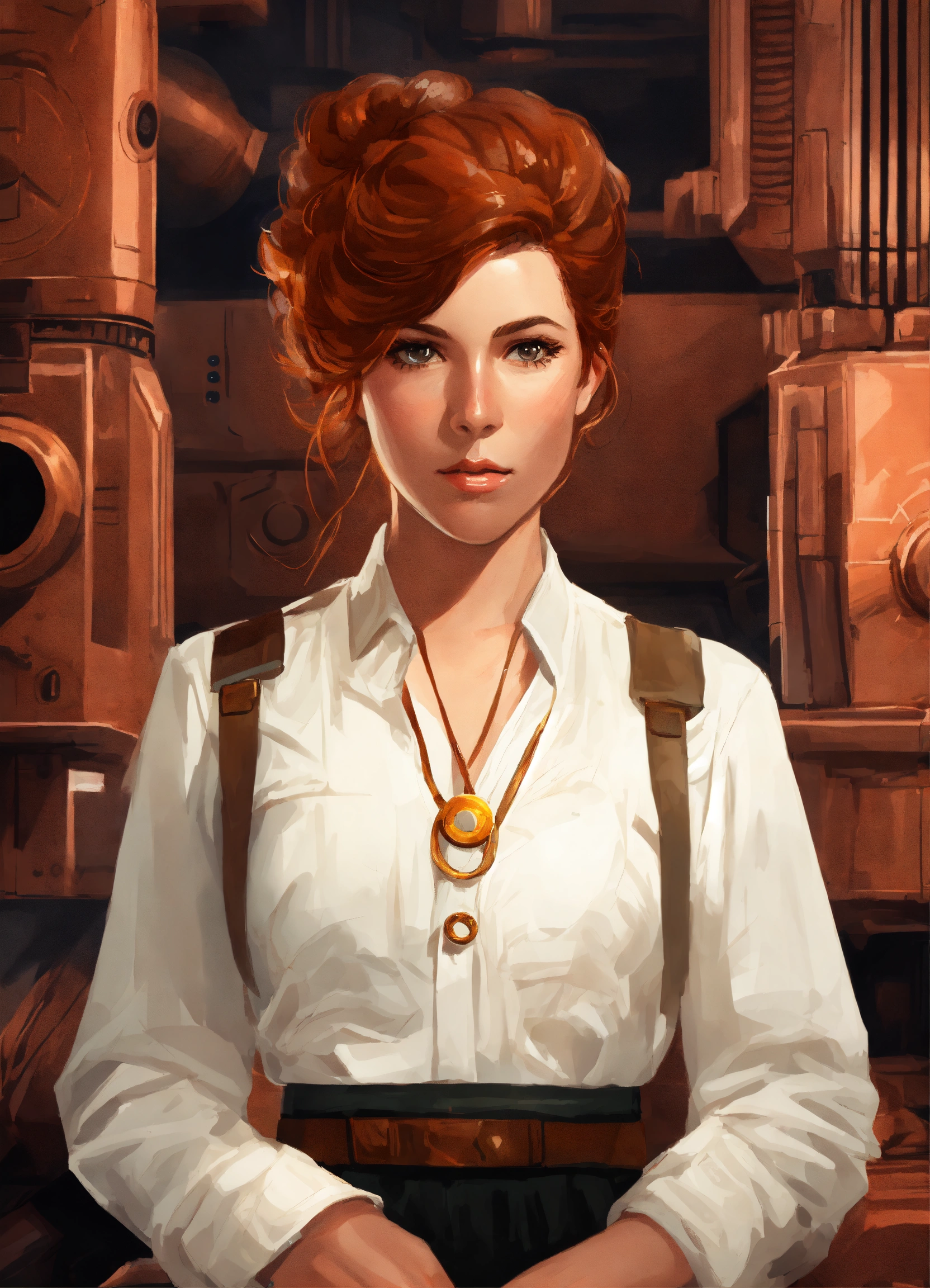 Lexica - A digital art portrait of a Star Wars archaeologist woman with ...