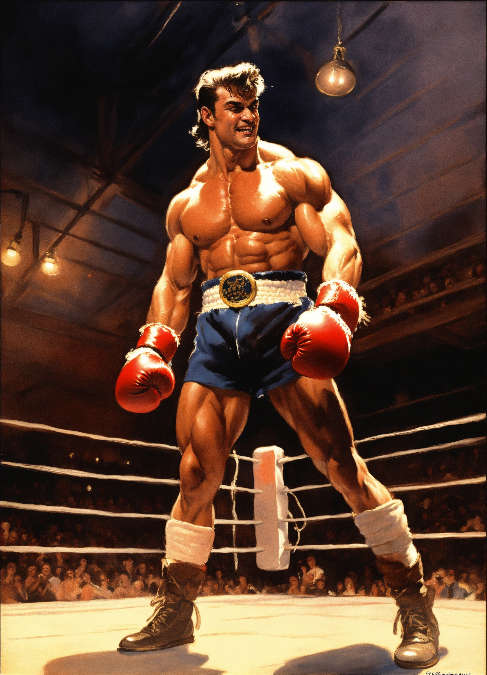 Lexica - Frank frazetta character, fabio, musclebound, boxer, Boxing ...