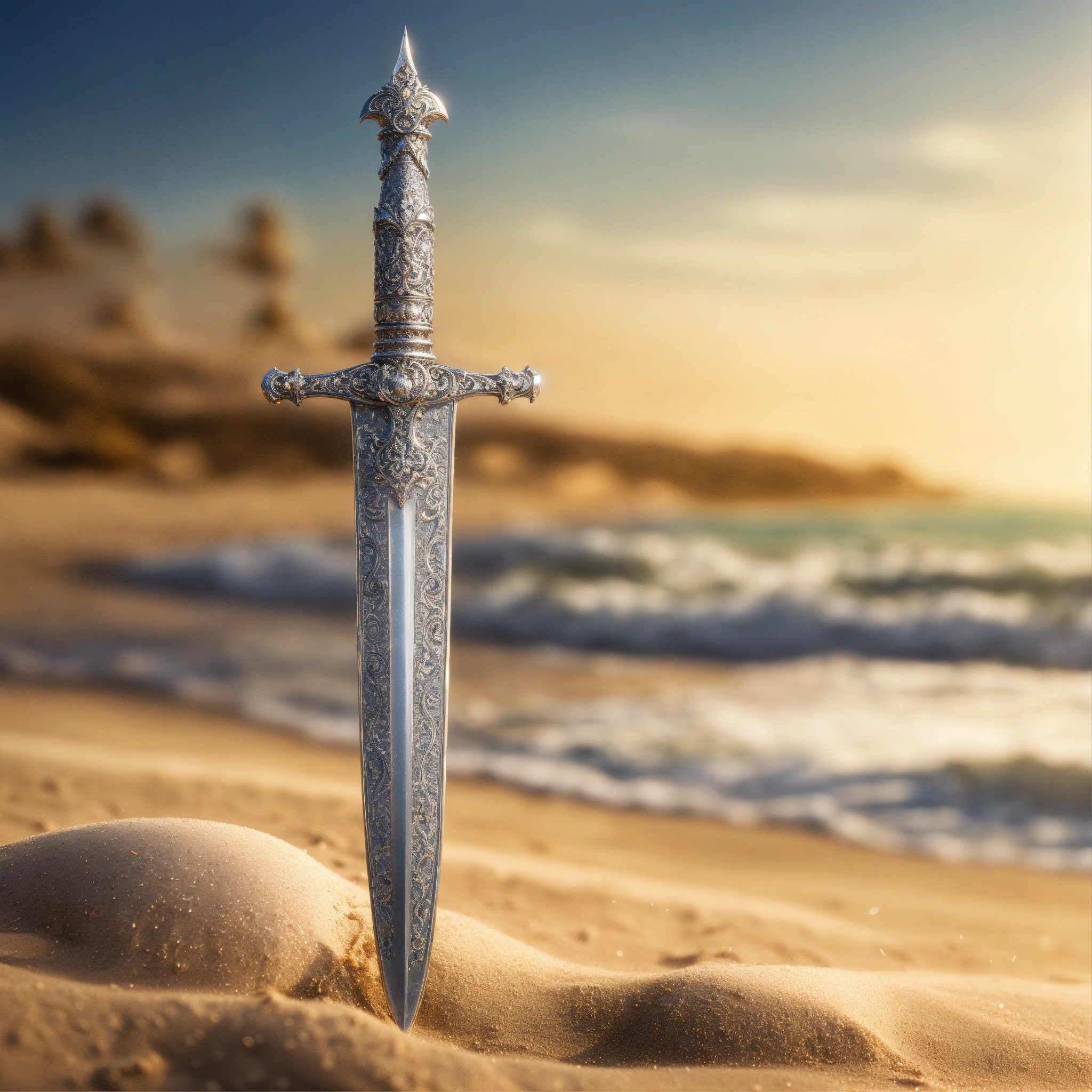 Lexica - 8k, picture of a narrow and delicate dagger made of lunar ...