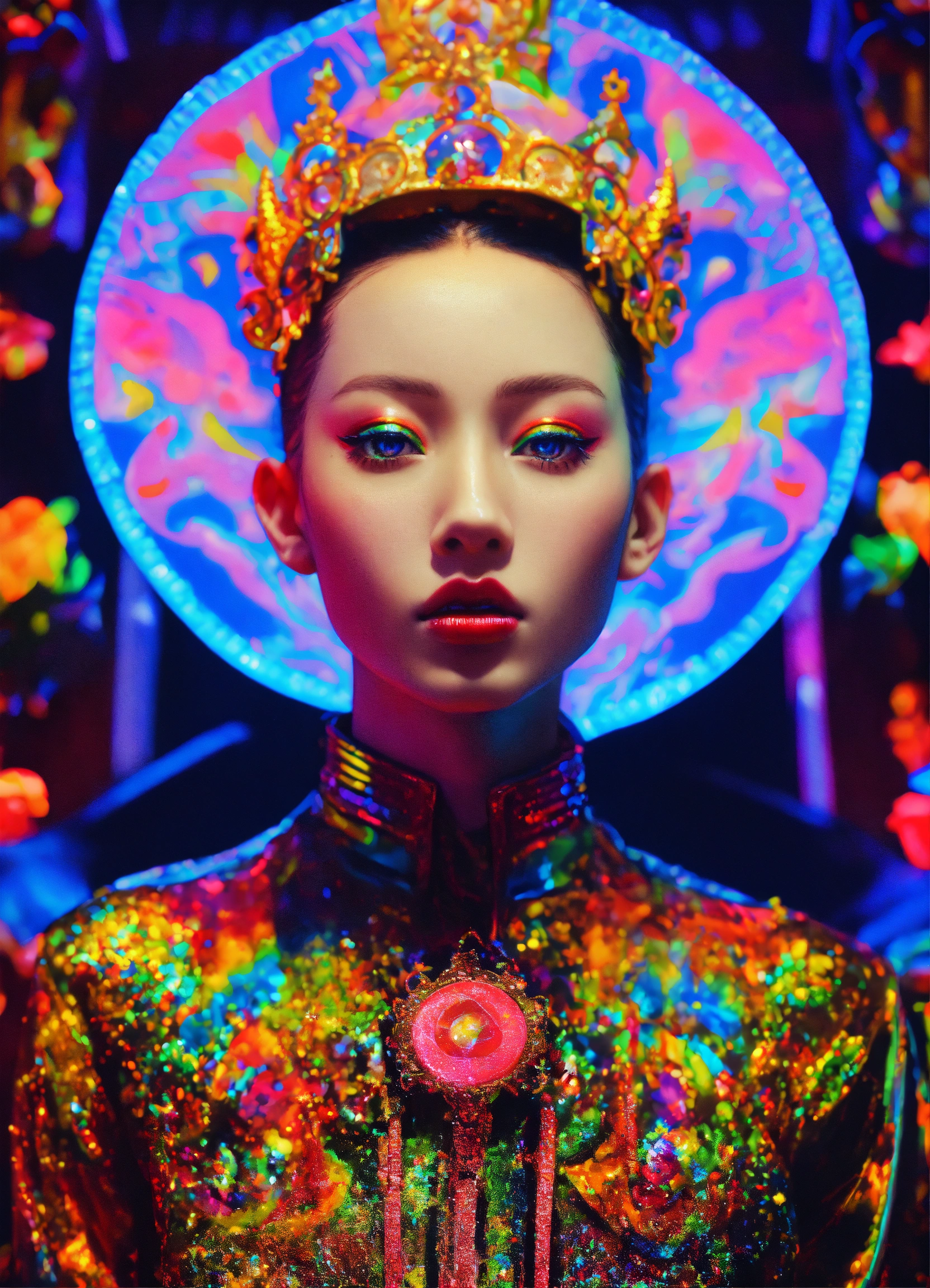 Lexica - Photorealistic 3D portrait of Gorgeous Goth emo king Karmapa ...