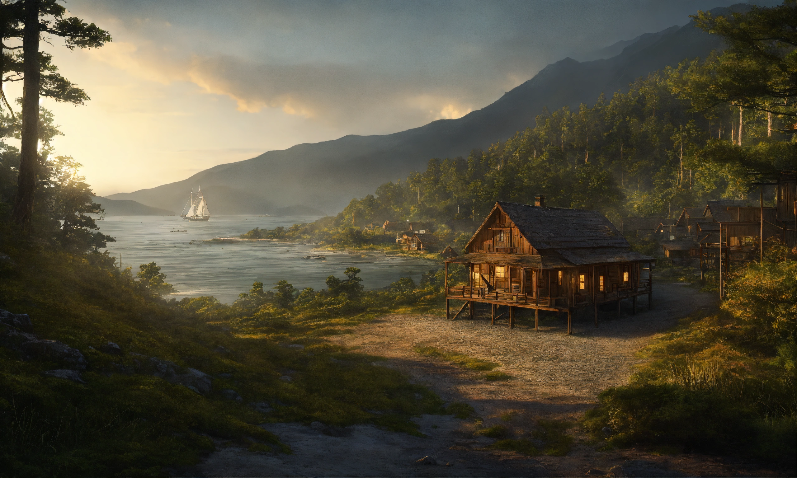 Lexica - Streetmap of coastal Colonial frontier settlement pine forest ...