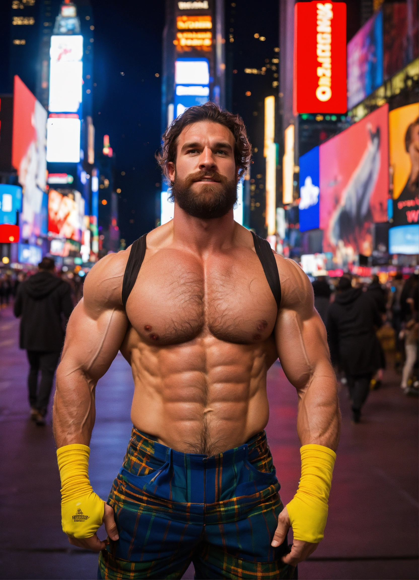 Lexica - 30-year-old hairy Scottish man with big muscles, big ...