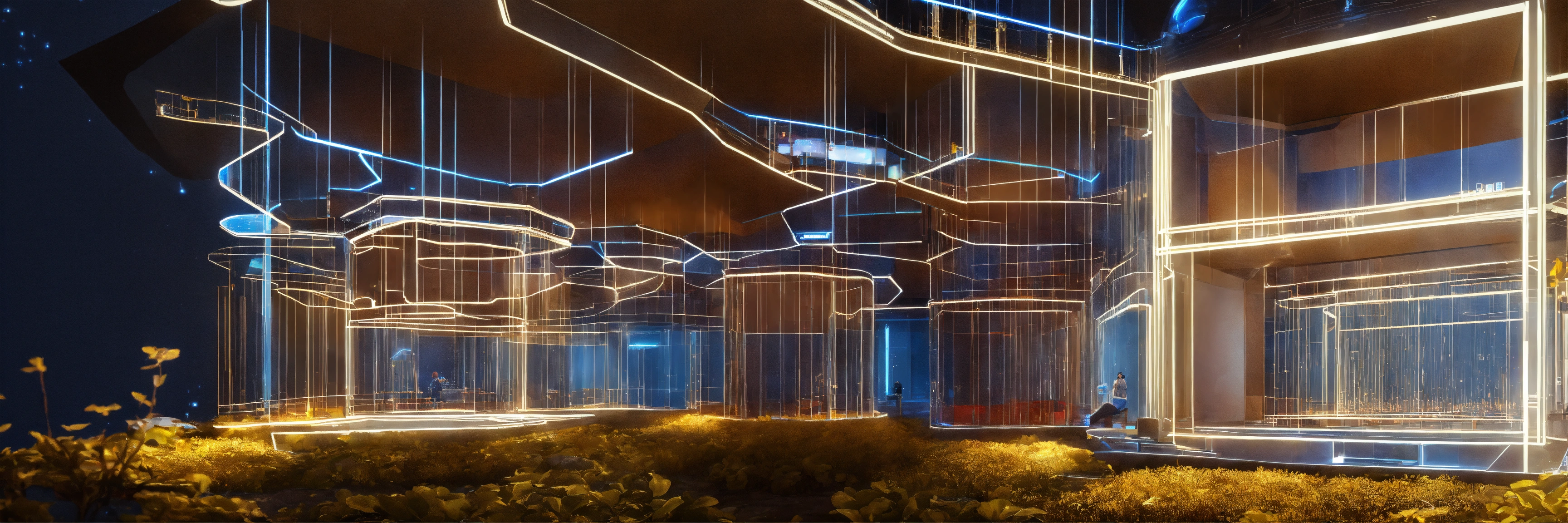 Lexica - A futuristic interactive multimedia center with floating data ...