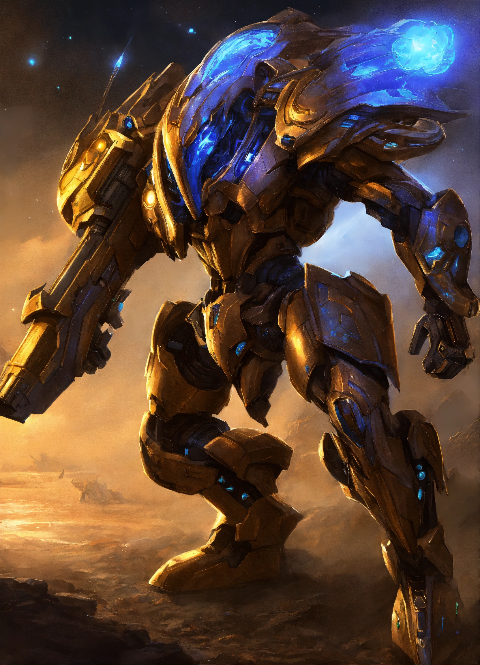 Lexica - Hybrid destroyer, starcraft protoss-zerg hybrid art