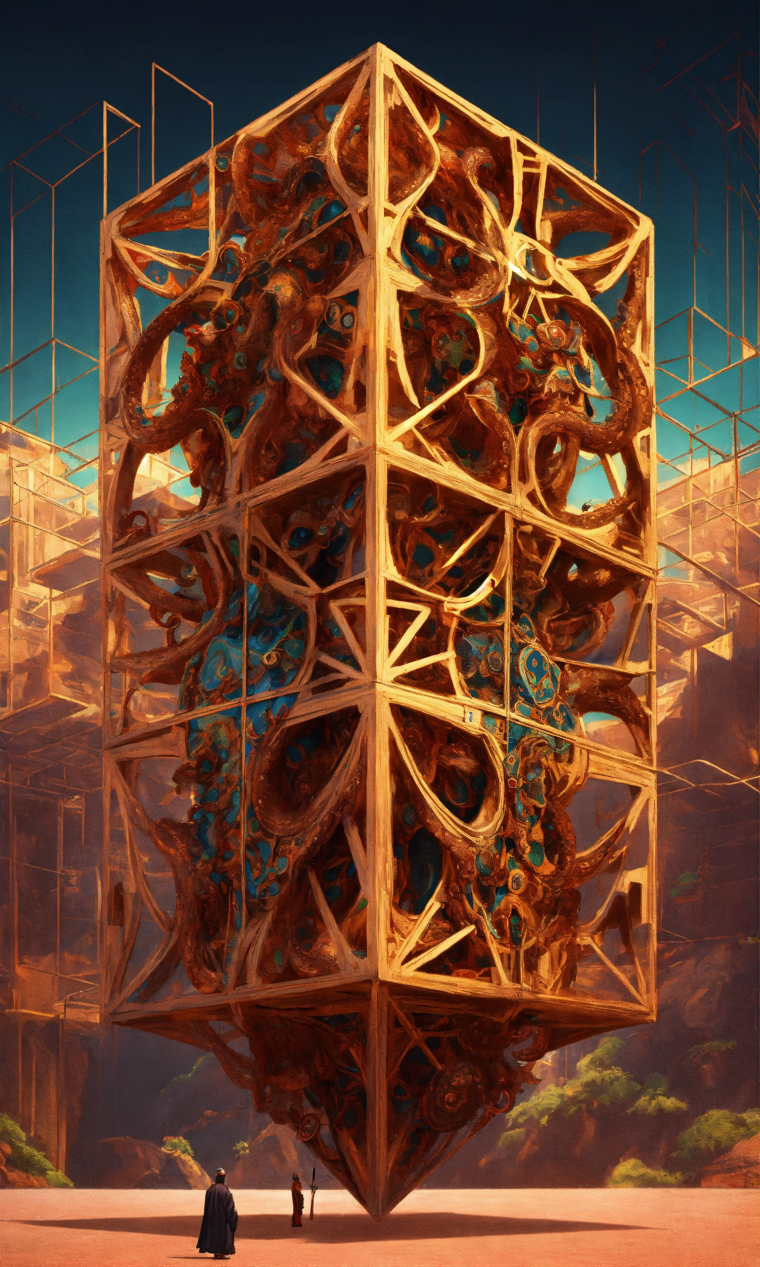 Lexica - Taoist monk octopus tesseract body fractal three point ...