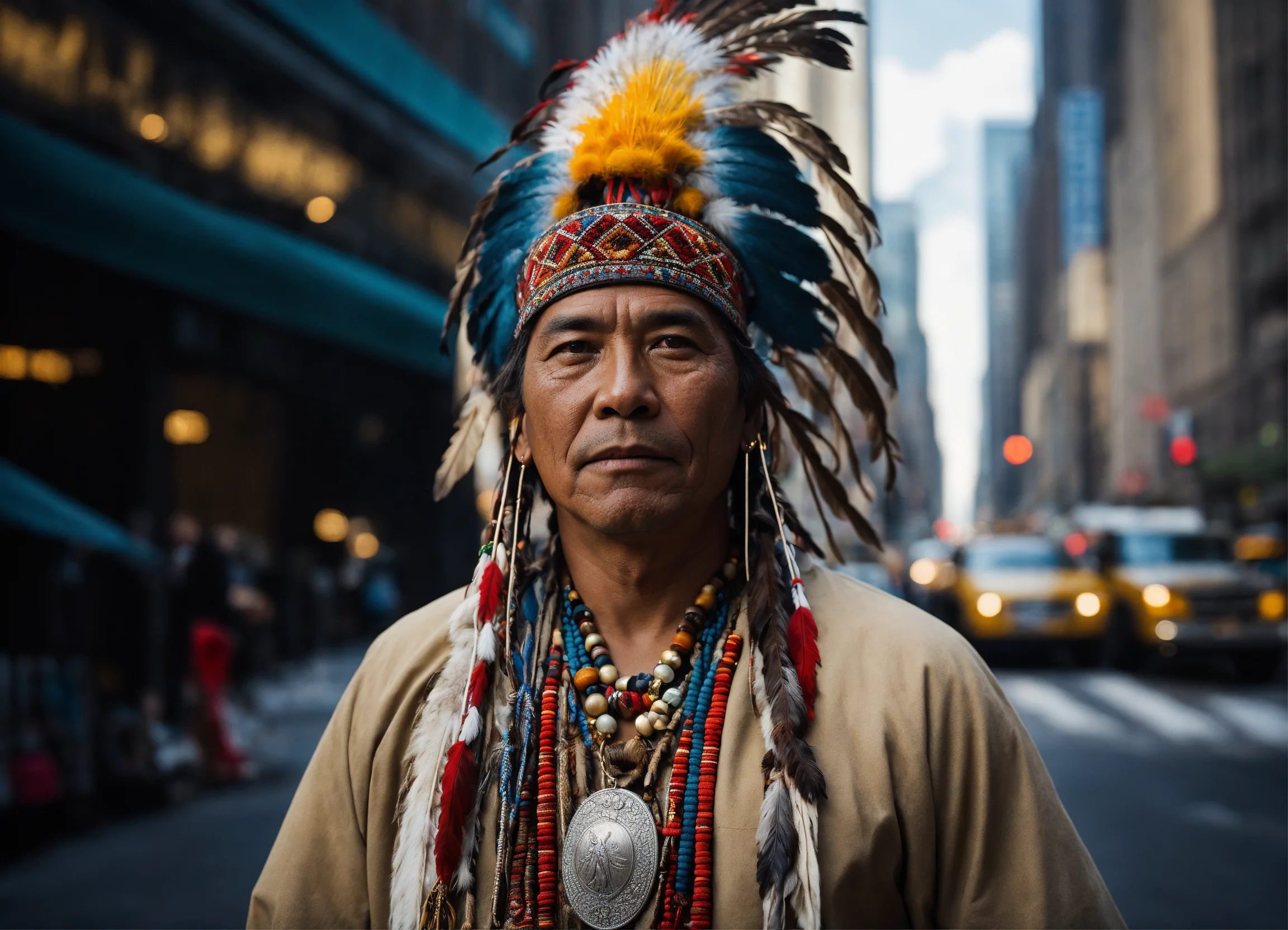 Lexica - Leica Hasselblad portrait, hyper realistic, a Native American ...