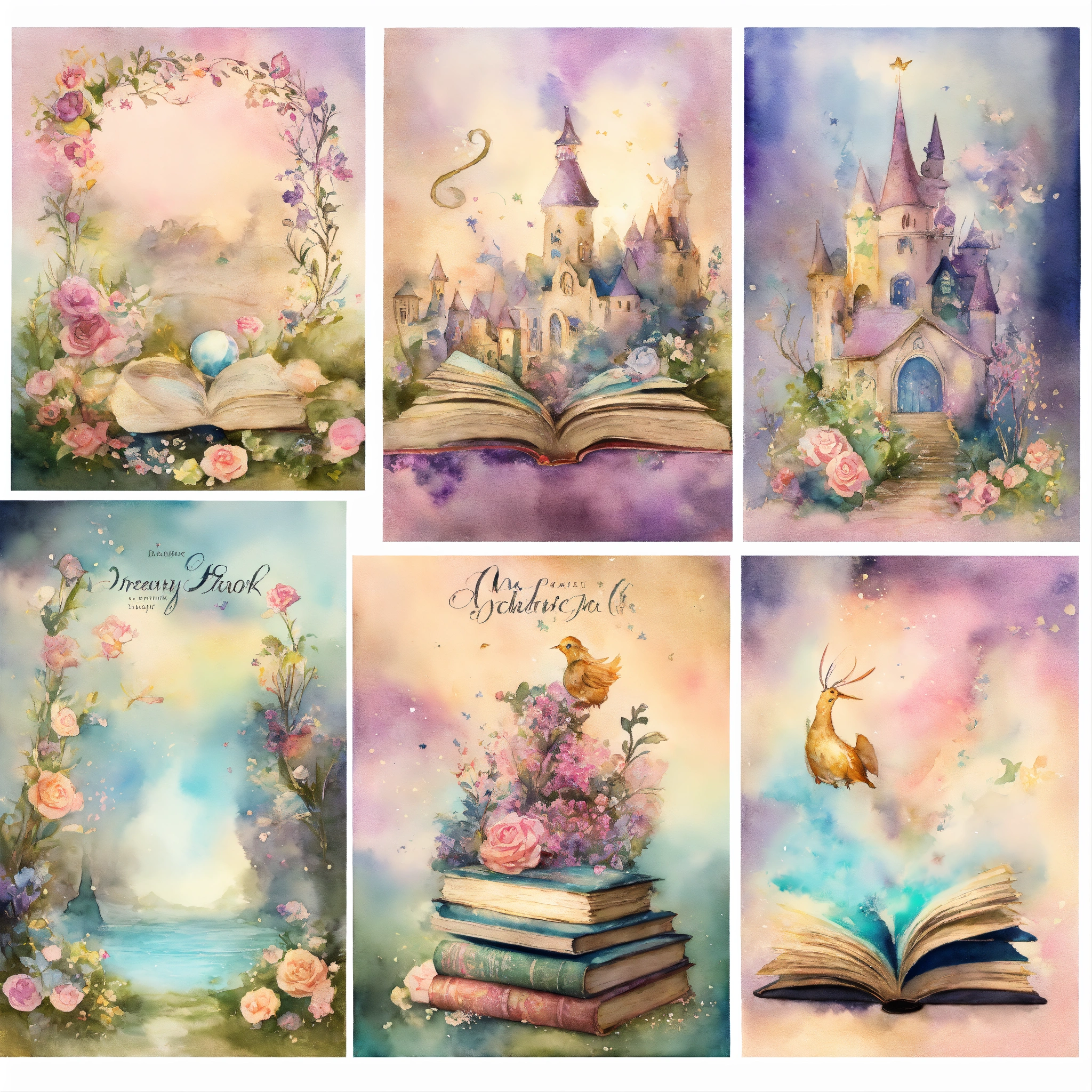 Lexica - Shabby chic dreamy mist pastel junk journals Fantasy Book ...