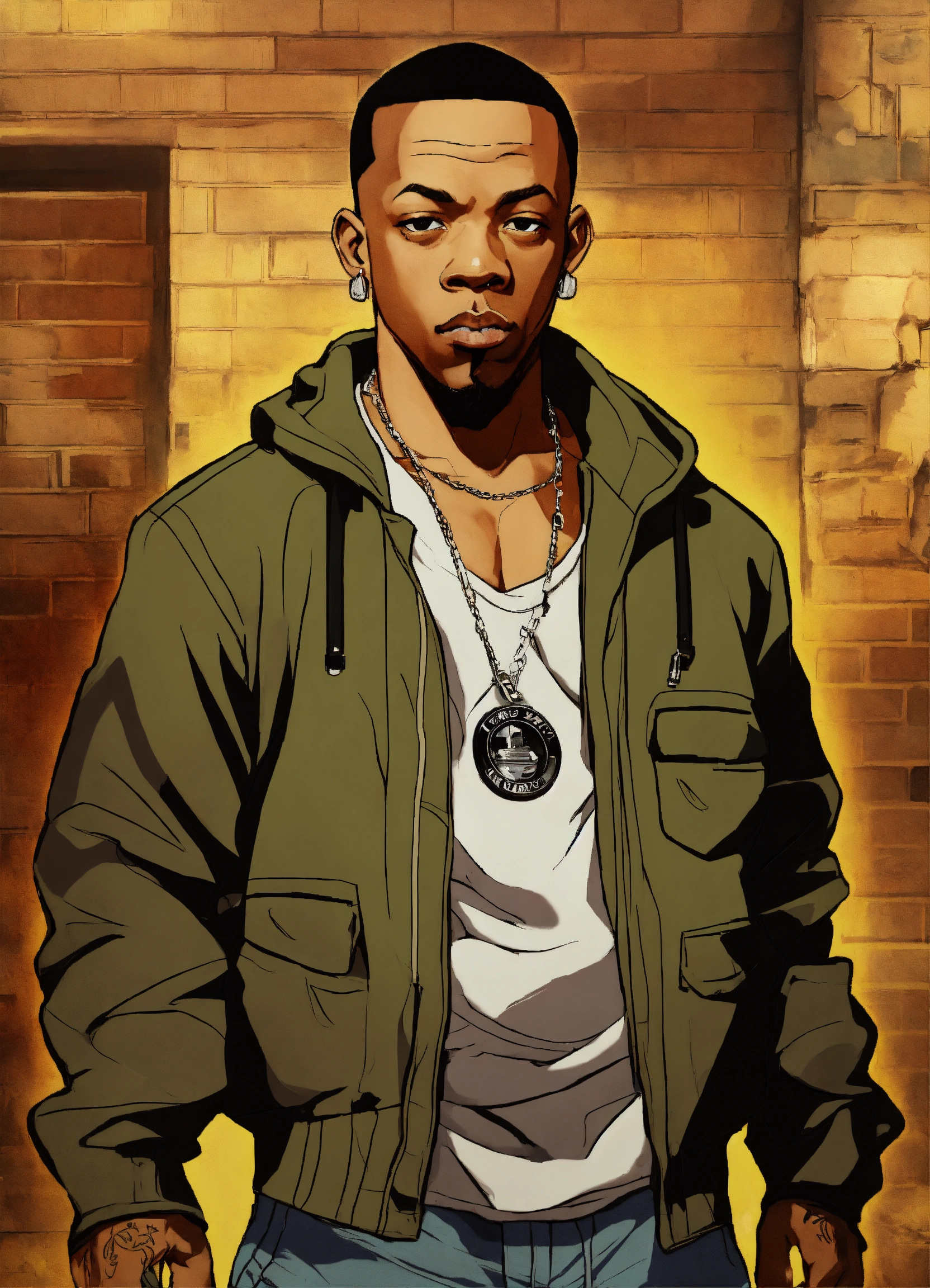 Lexica - Hip hop art style dr dre boondocks full body