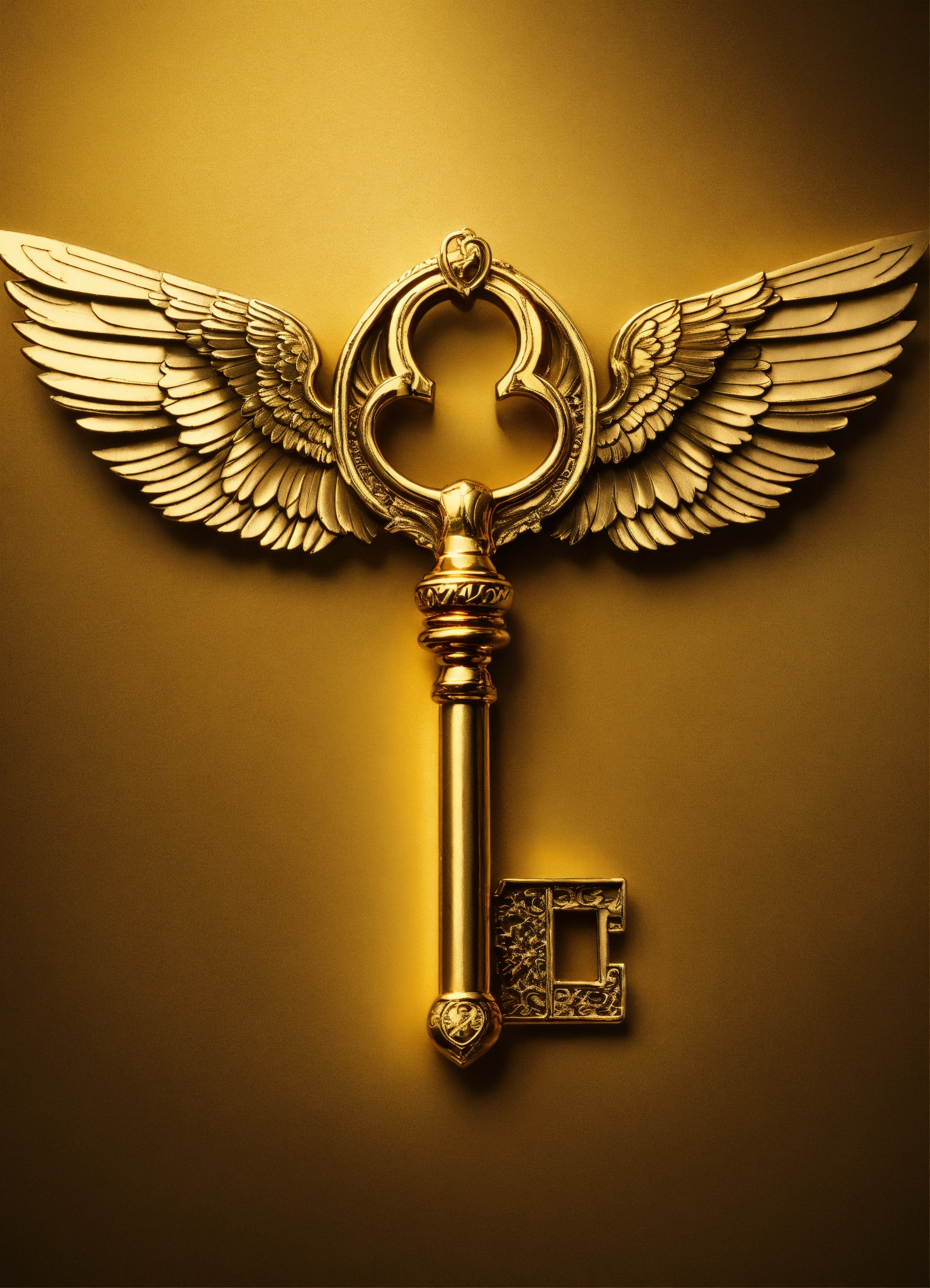 Lexica - Draw a golden winged key logo ,cinematik, 4k