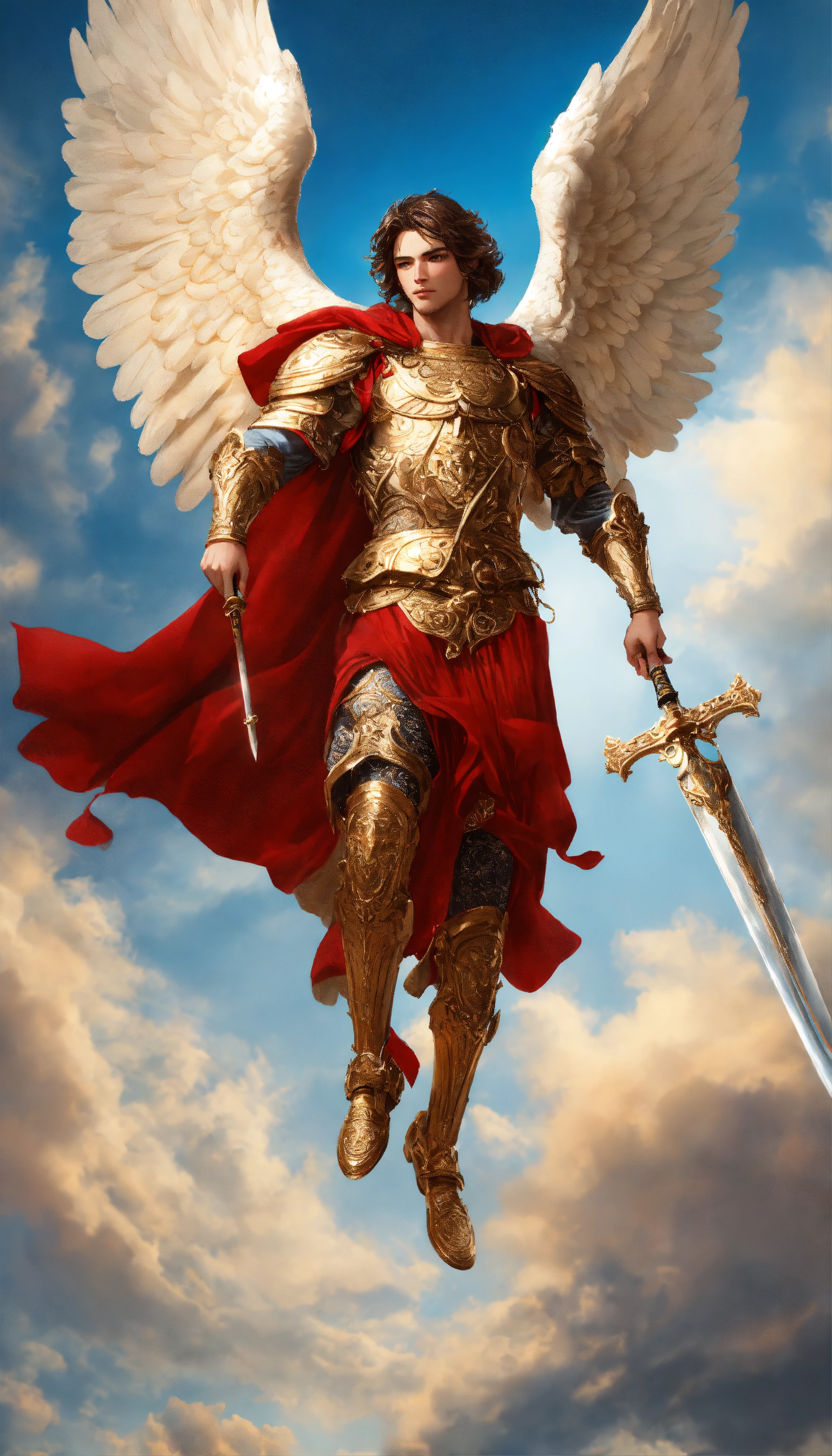 Lexica - Ultra realistic full body photo of an male archangel wearing ...