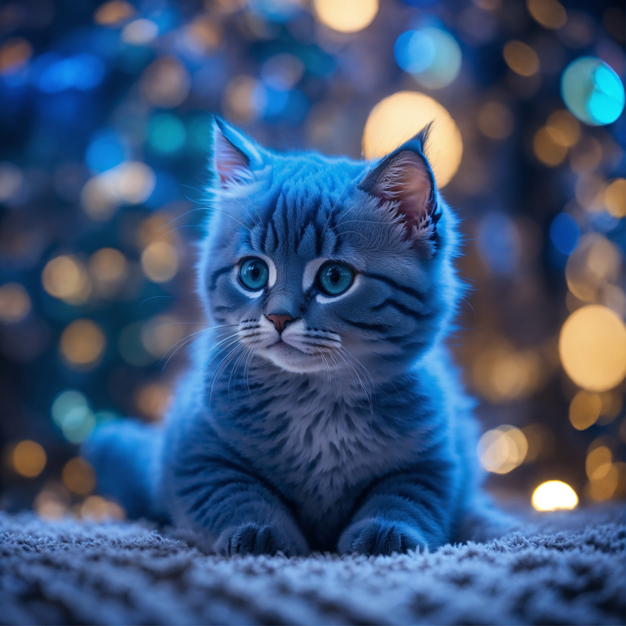 Lexica - "Epic shot of ultra detailed cute blue baby cat in a wonderful ...